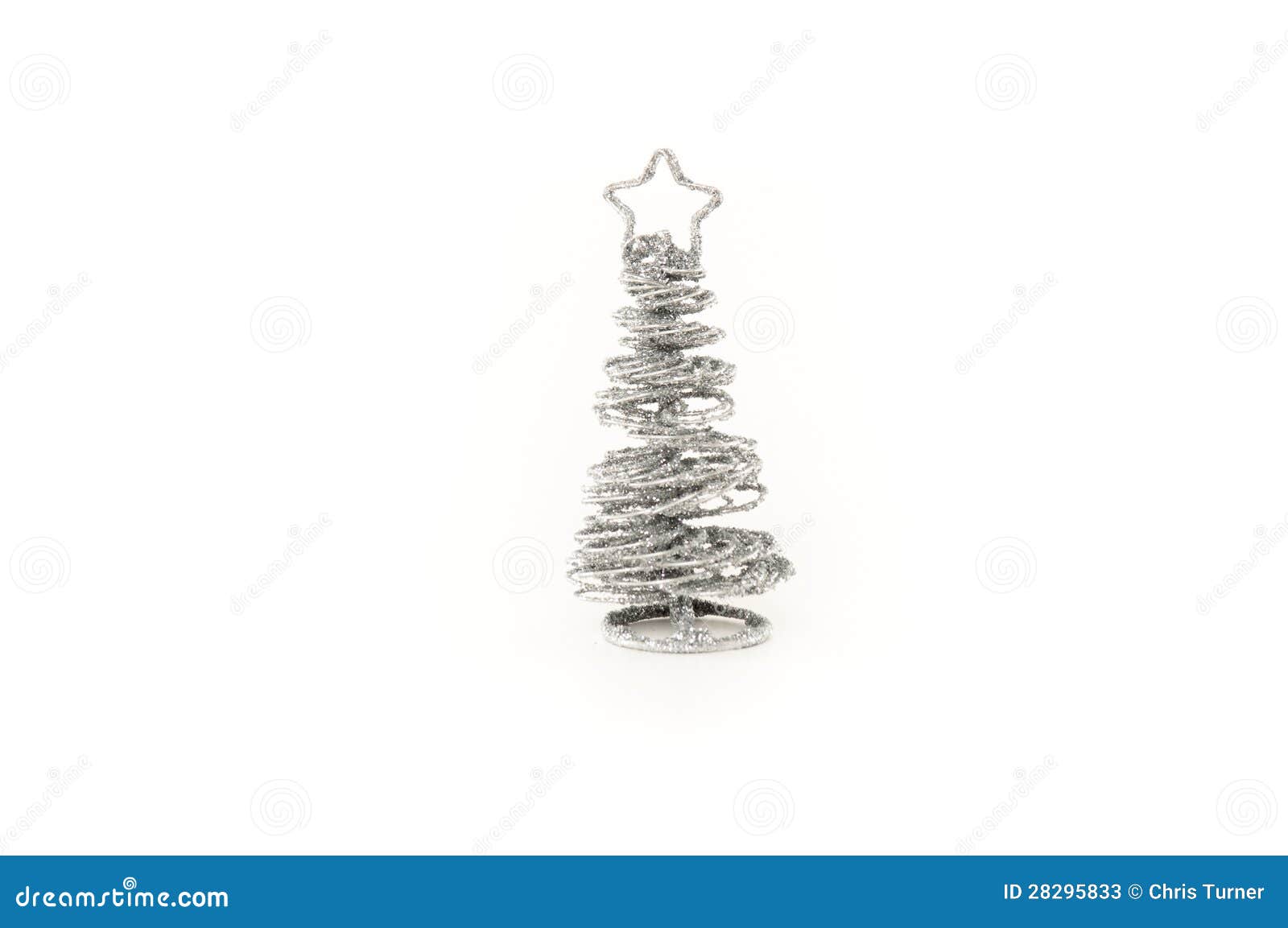 Silver Christmas Tree stock image. Image of bright, silver - 28295833