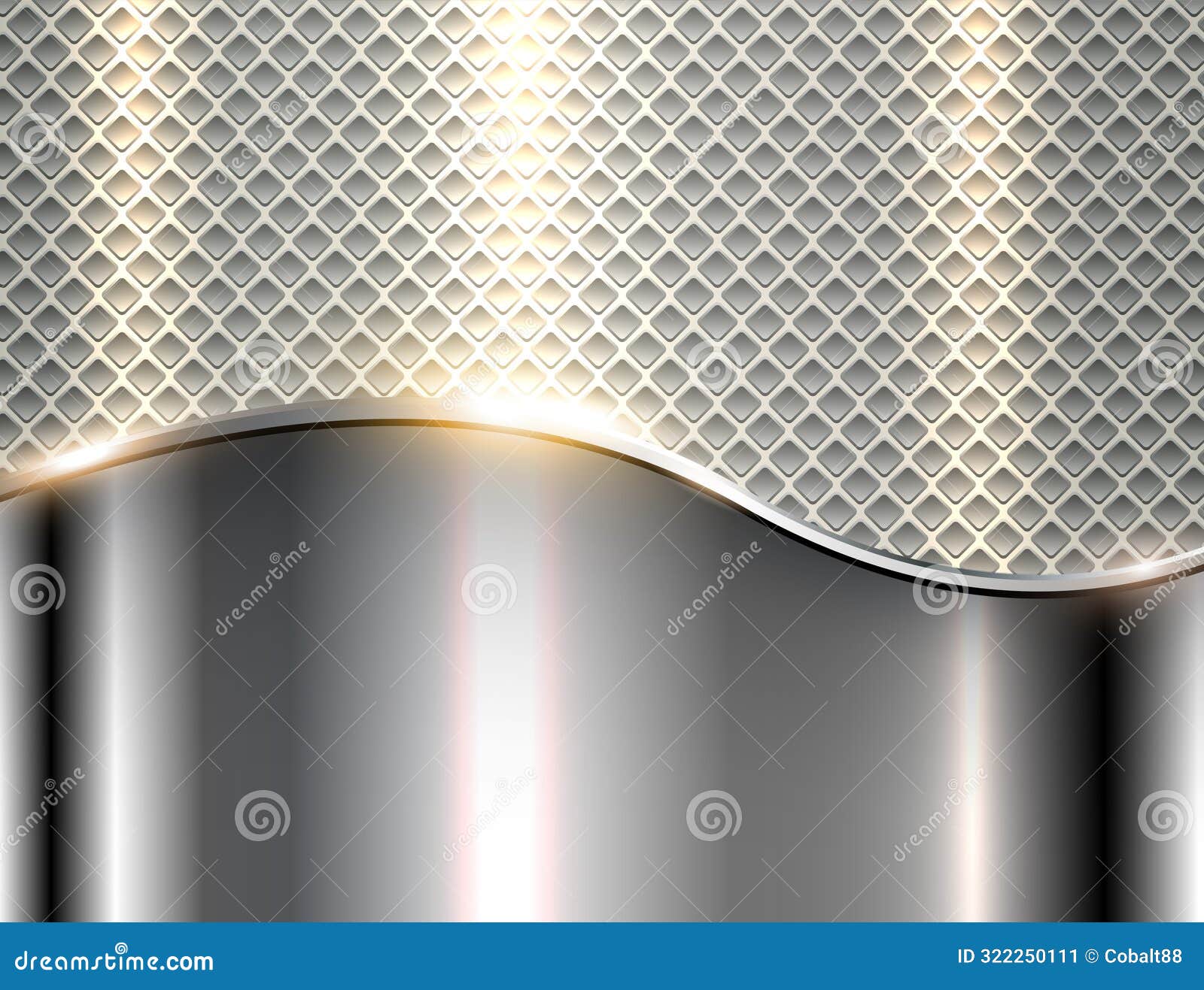 Silver Chrome Background, 3D Metal Shiny Lustrous Metallic Pattern ...