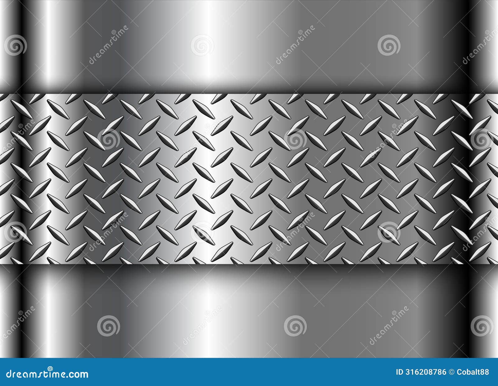Silver Chrome Metal Background with Diamond Plate Texture Pattern Stock ...