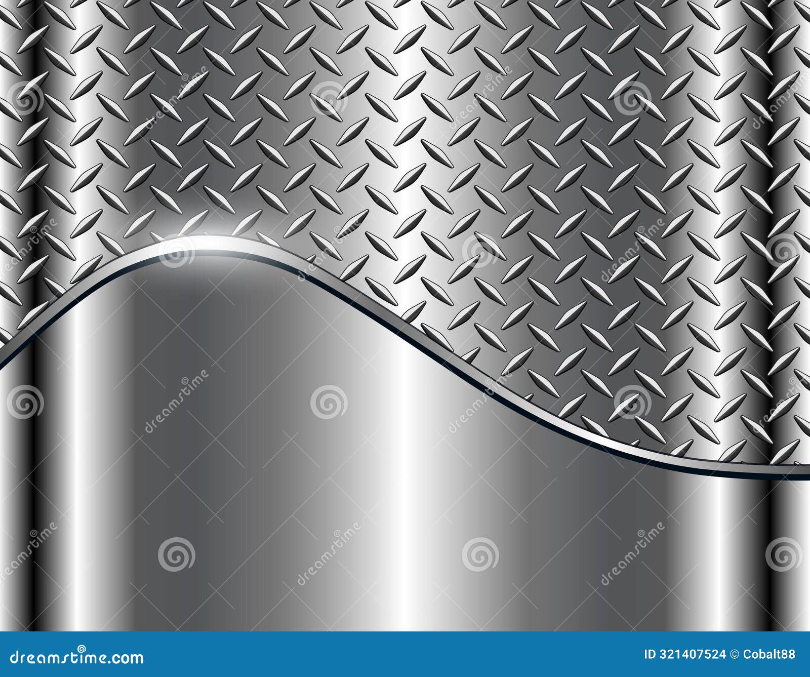 Silver Chrome Metal Background with Diamond Plate Texture Pattern Stock ...