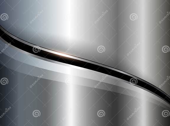 Silver Chrome Metal Background with Silver Shiny Texture Stock Vector ...