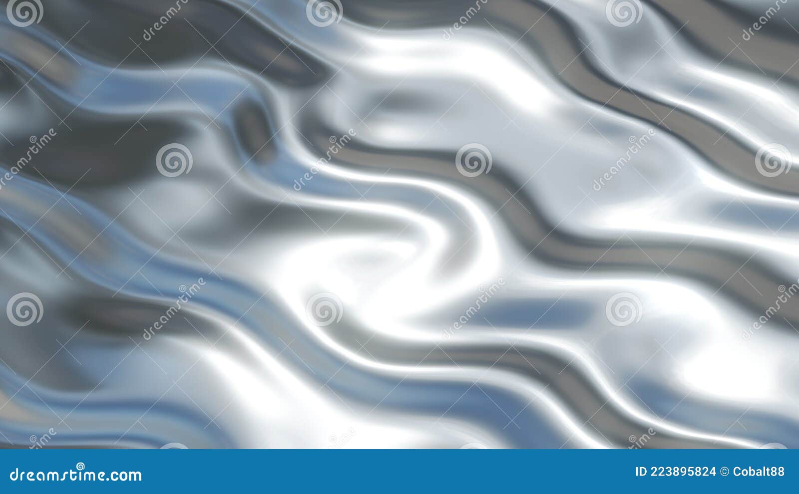 Silver Chrome Metal Texture With Waves Royalty-Free Cartoon ...