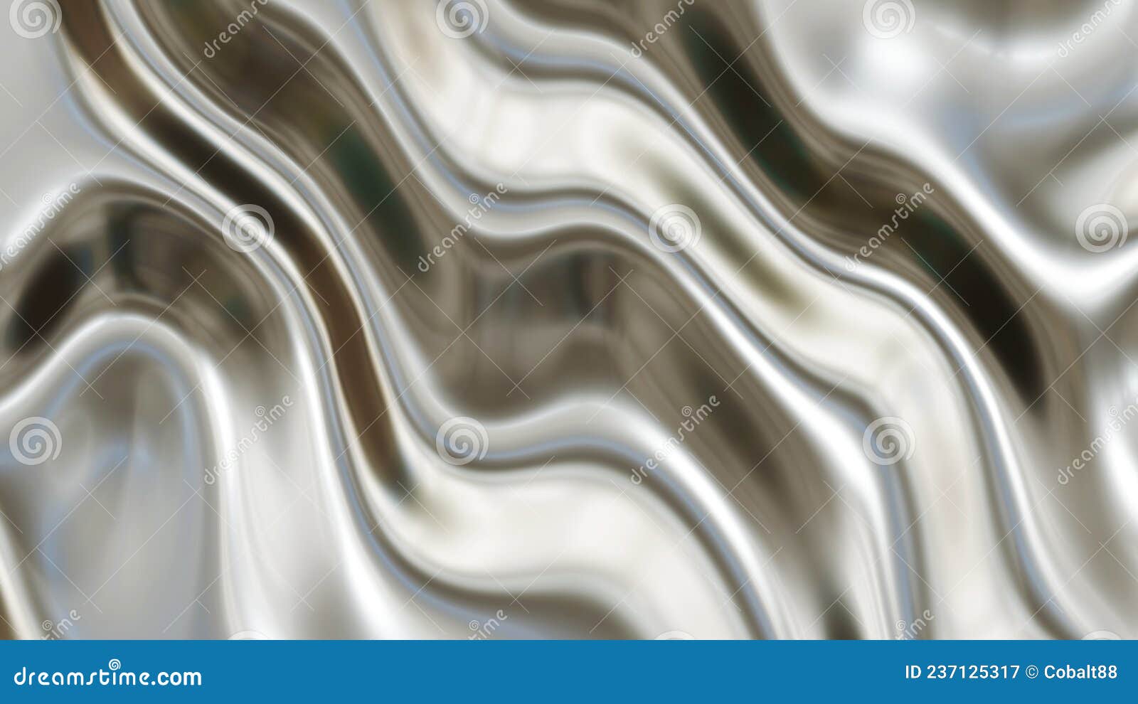 Silver Chrome Metal Texture with Waves, Liquid Metallic Stock ...
