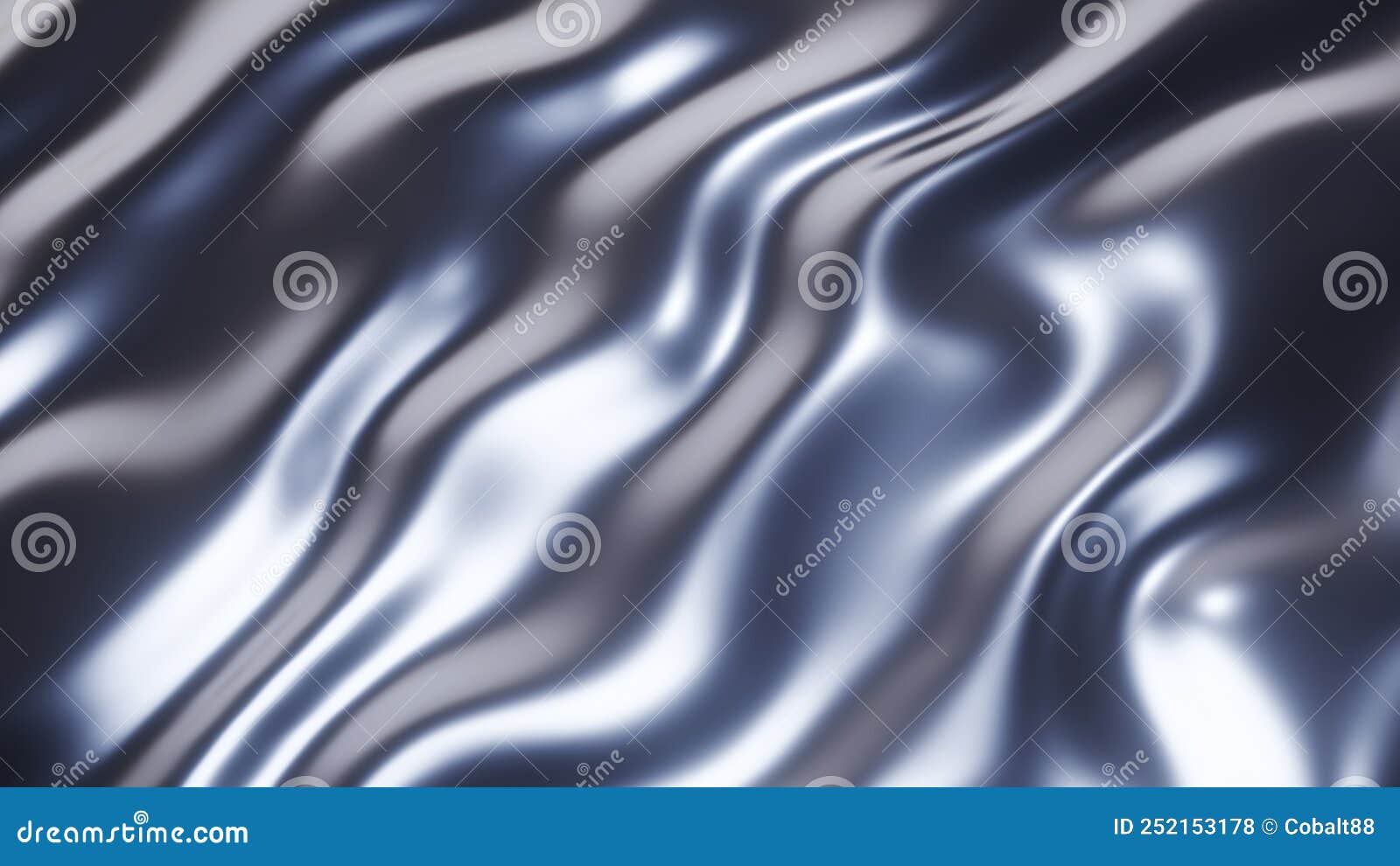 Silver Chrome Metal Texture with Waves, Liquid Metallic Stock ...