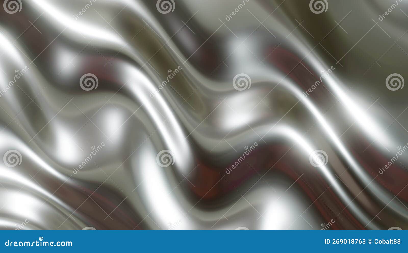 Silver Chrome Metal Texture with Waves, Liquid Silver Metallic Stock ...