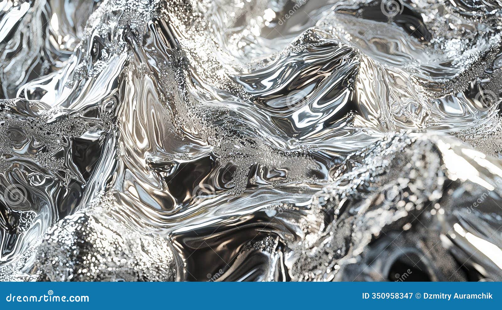 A Silver Chrome Metal Texture with Waves, a Silver Metallic Silk Wavy ...