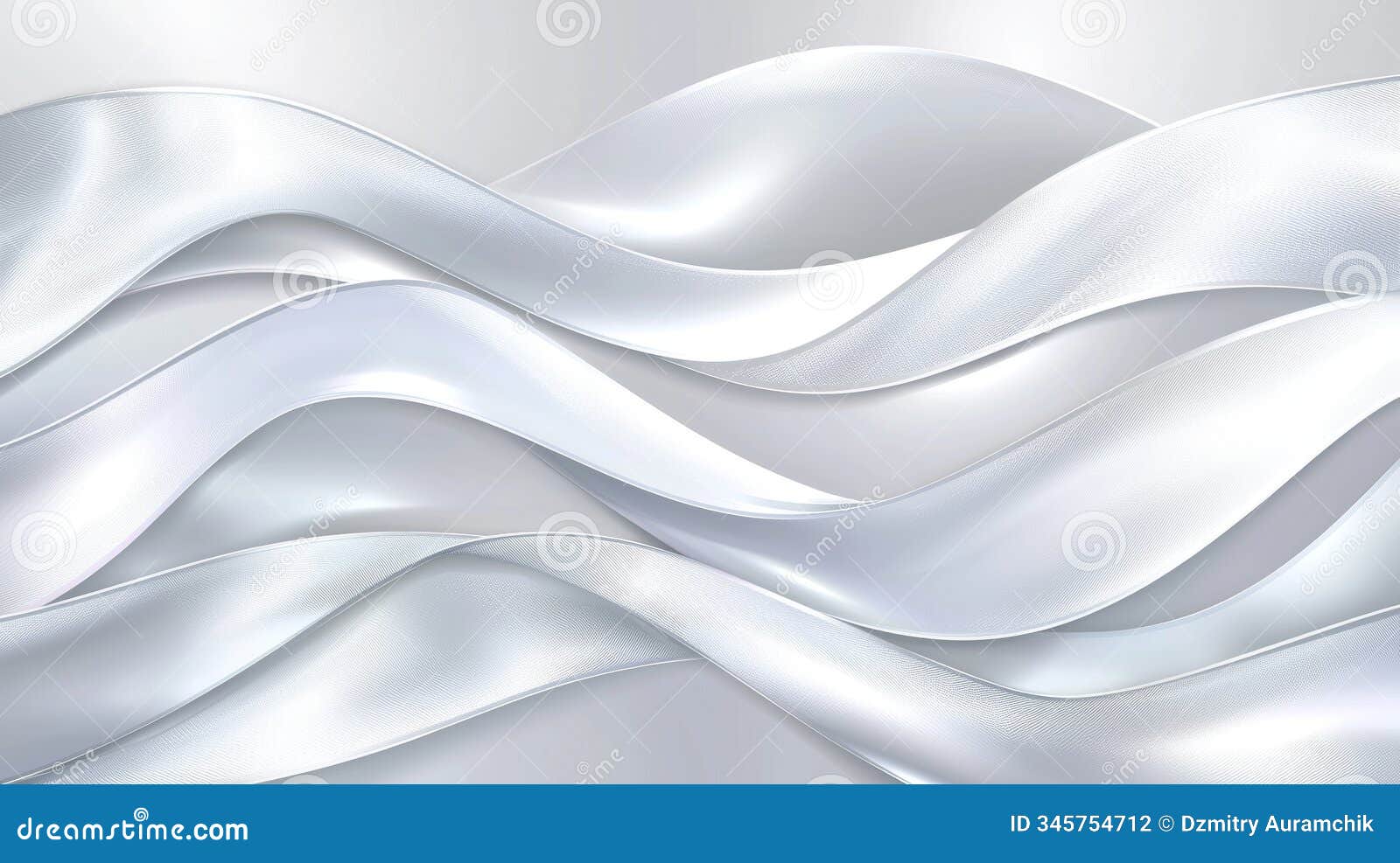 The Silver Chrome Metal Texture with Waves, a Silk Wavy Design with ...