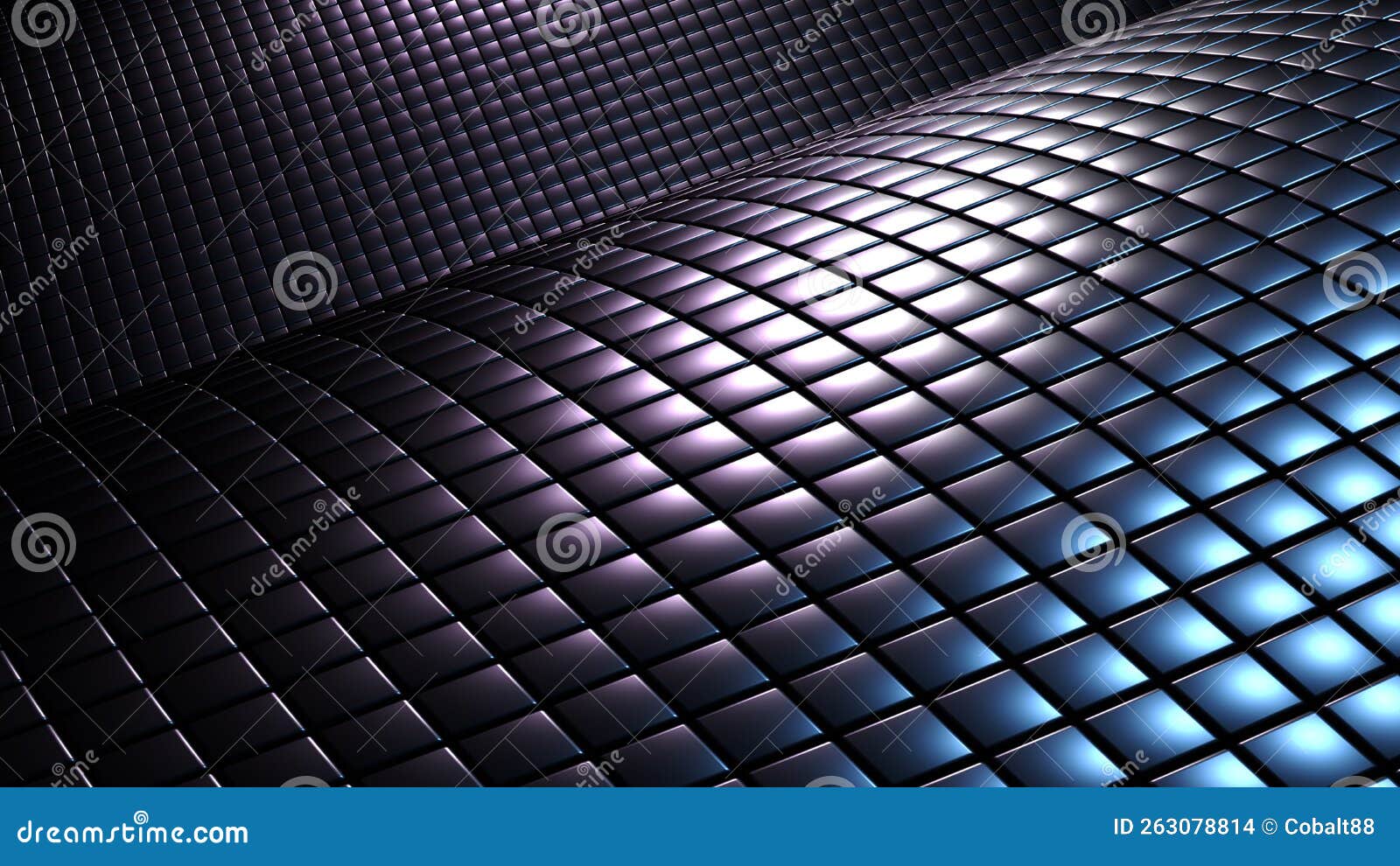 Silver Chrome Metallic Technology Background, Metal Squares Pattern ...