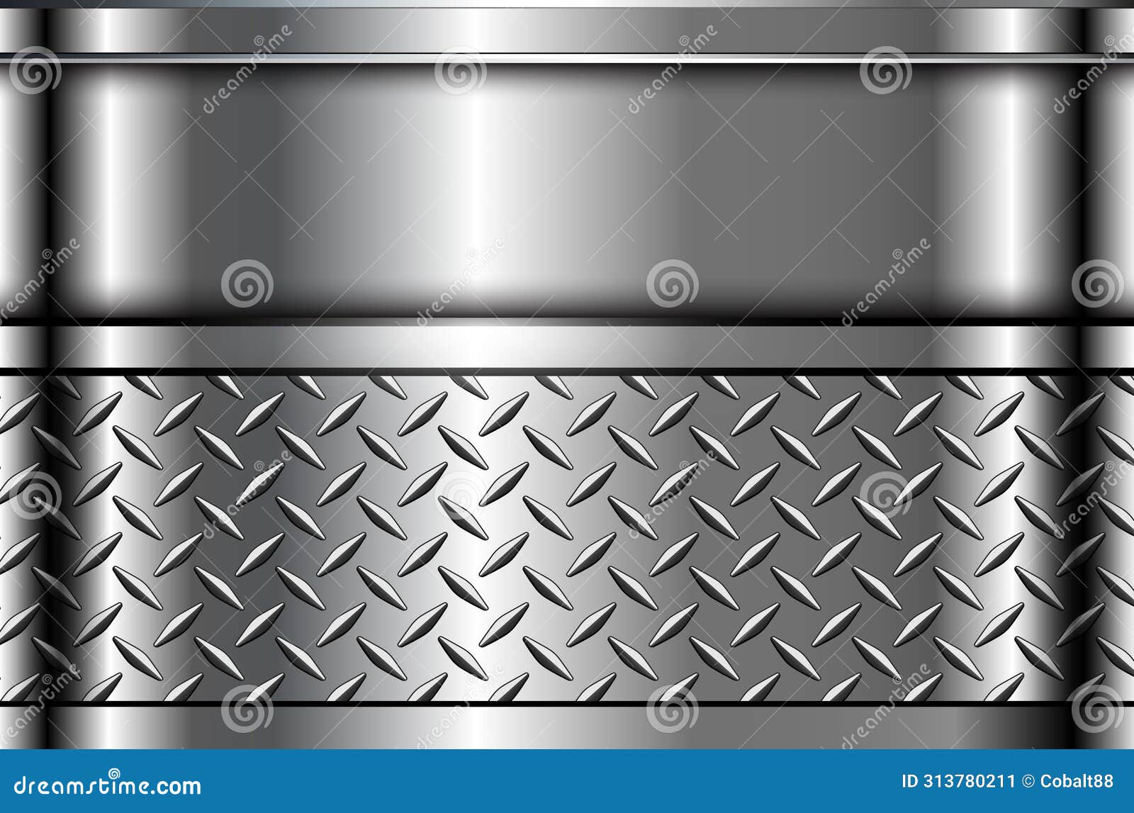 Silver Chrome Steel Texture Background with Diamond Plate Pattern ...
