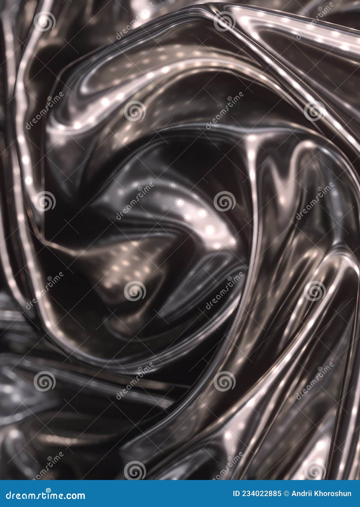 Silver Cloth with Pattern of Shiny Circles. Luxury Fabric Background ...