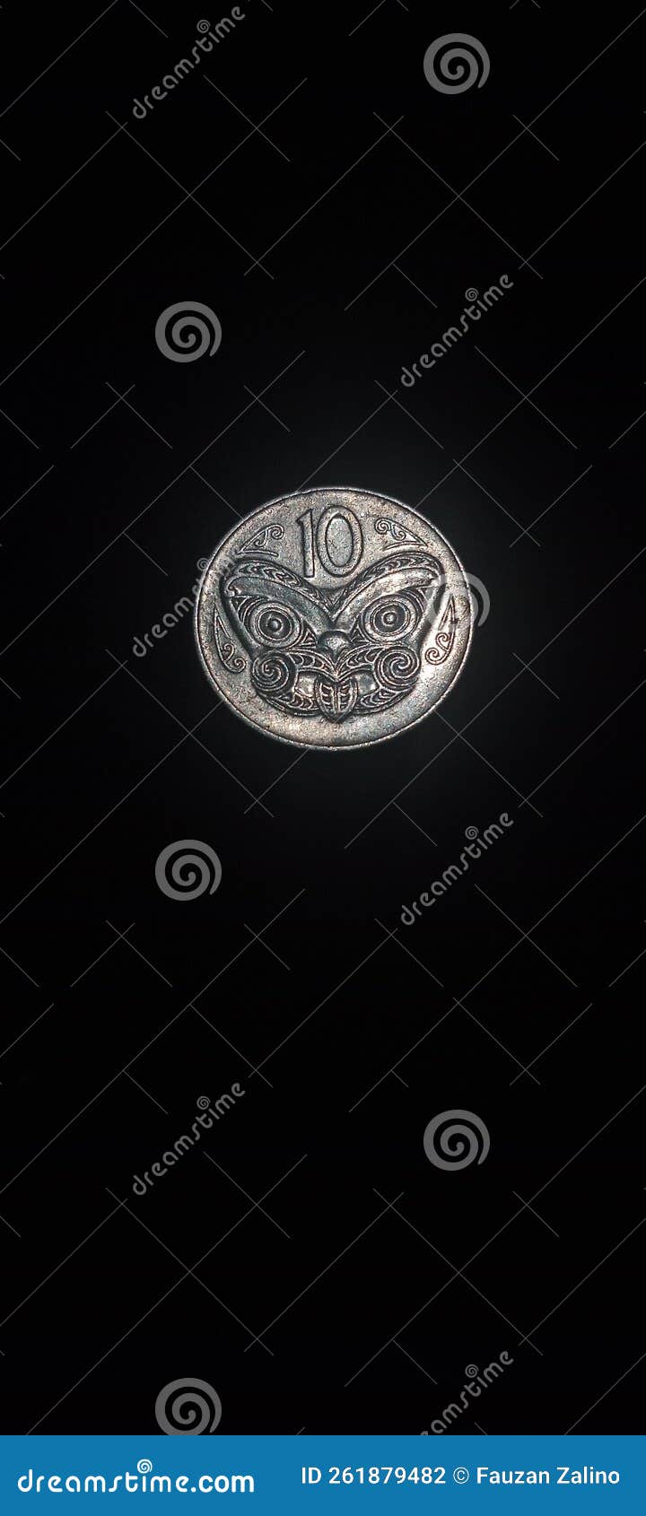 Silver Coin Nominal 10 with a Beautiful Design for Collection Stock ...