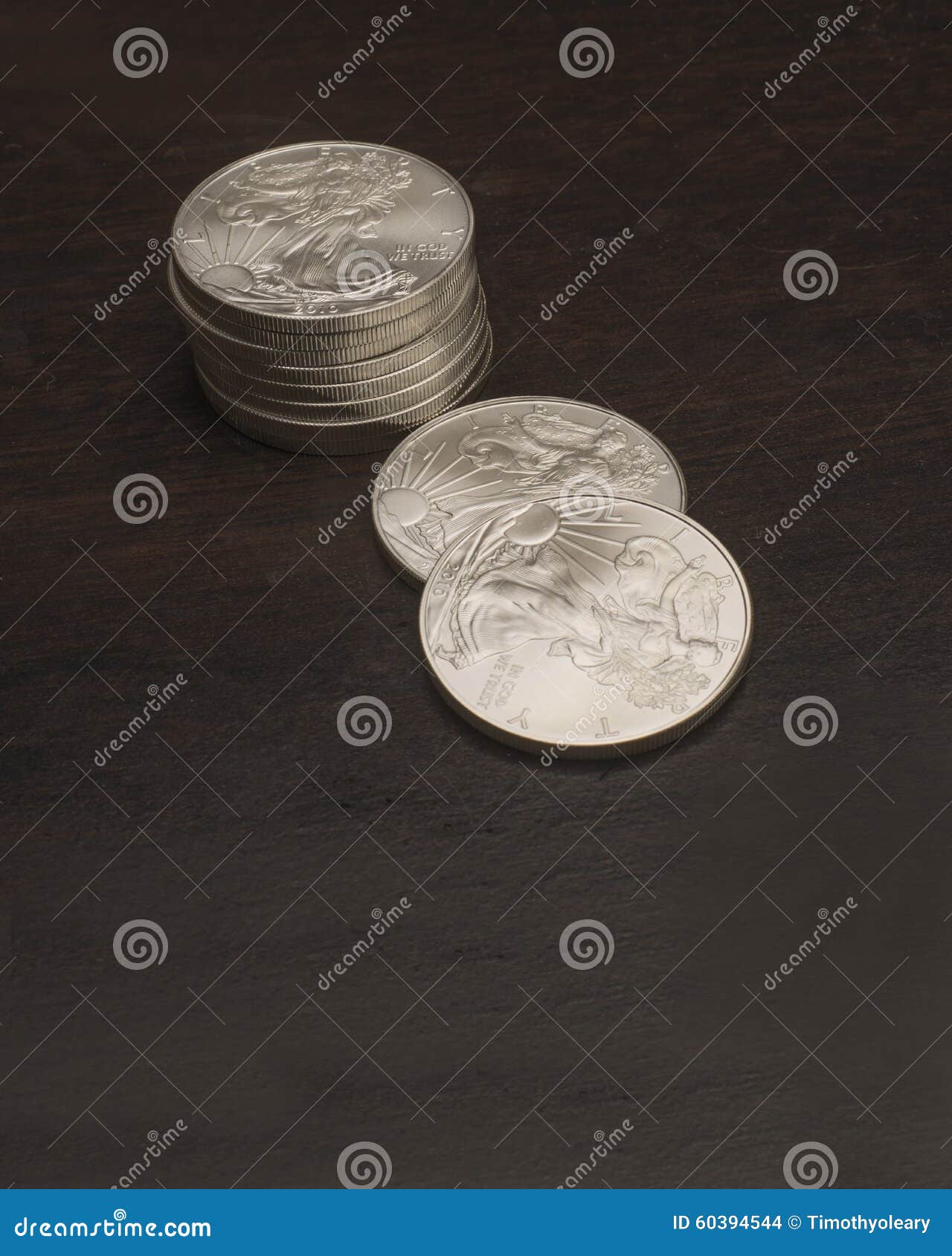 Silver Coins stock photo. Image of financial, coins, isolated - 60394544