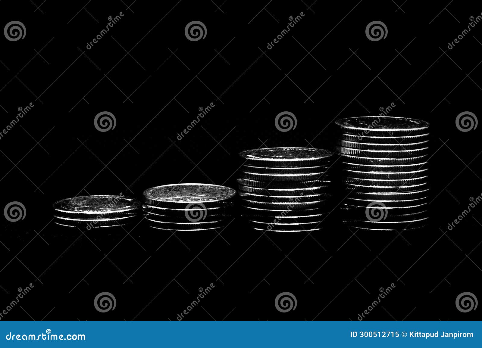 Silver Coins, Coins Set in Groups ,stack of Coins, Graphics for ...