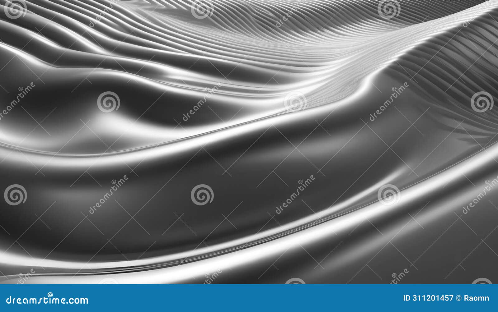 Silver Color Desert Dune Website Header Illustration, AI Generated ...