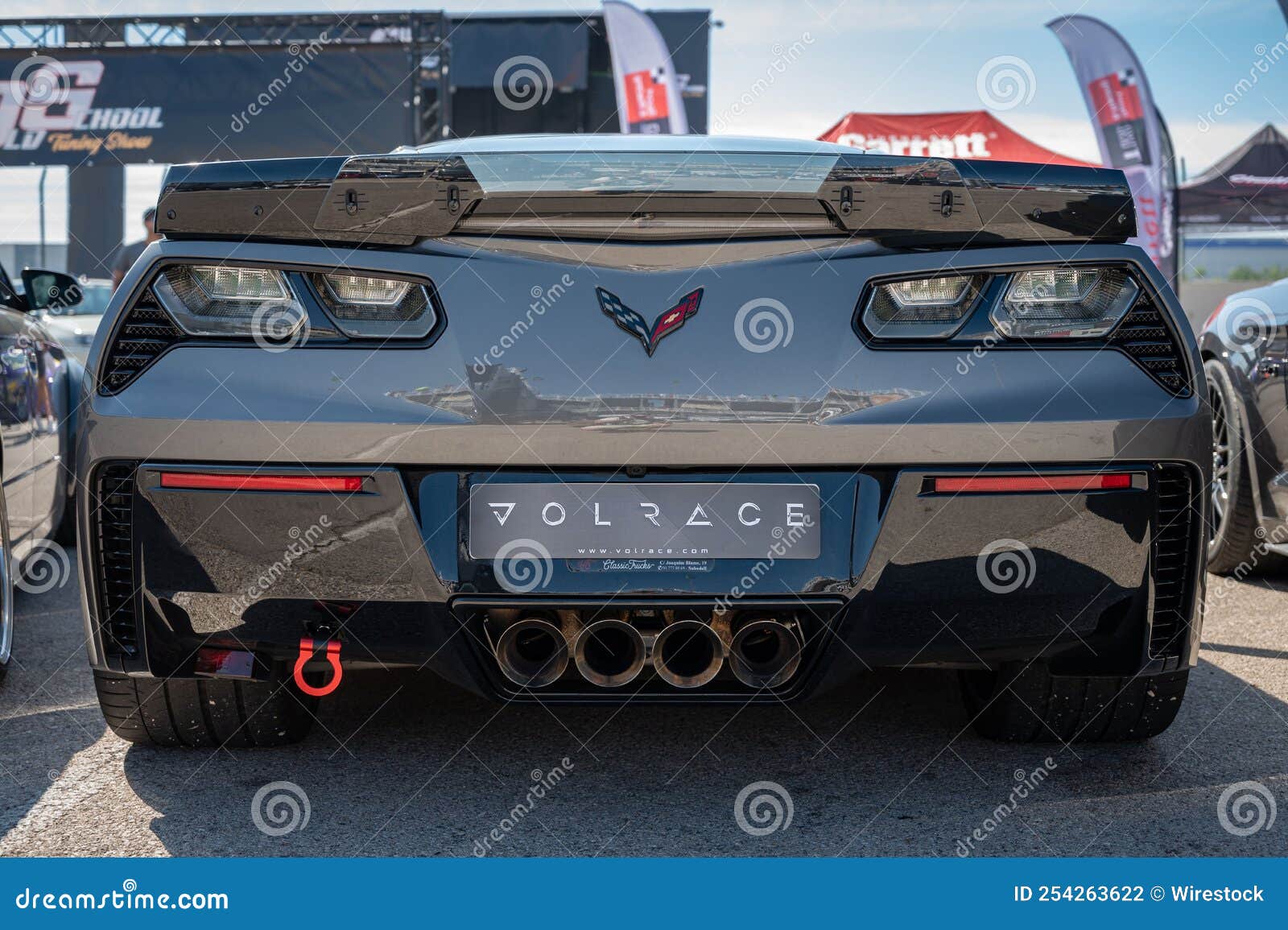 Silver Colored Chevrolet Corvette C6 Parked on a Street Editorial ...