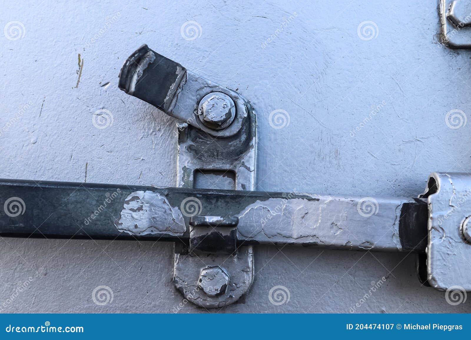 Silver Colored Industrial Intermodal Shipping Container Door Lock ...