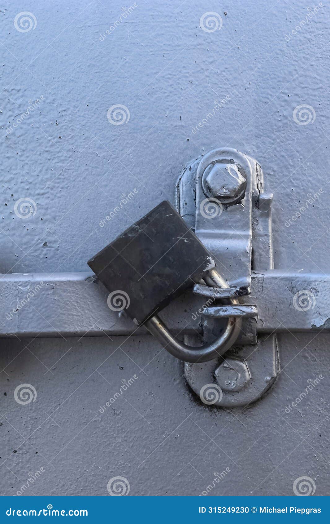 Silver Colored Industrial Intermodal Shipping Container Door Lock ...