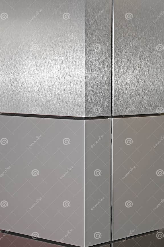 Silver Column Corner stock image. Image of exterior - 128831445