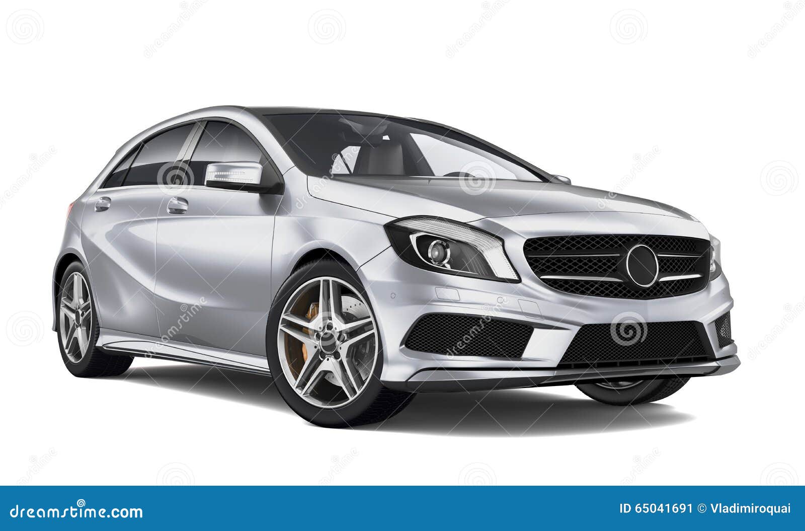 Compact Silver Hatchback Car Royalty-Free Stock Photography ...