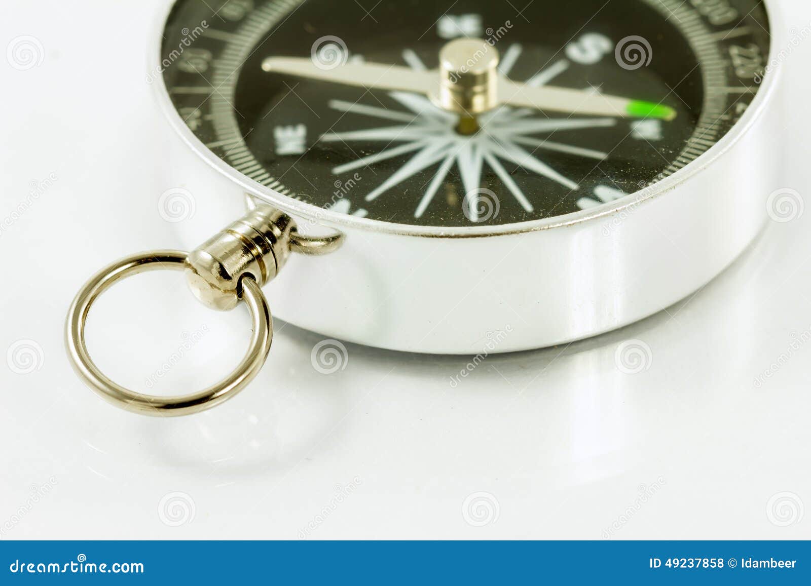 Silver compass stock photo. Image of tour, compass, south - 49237858