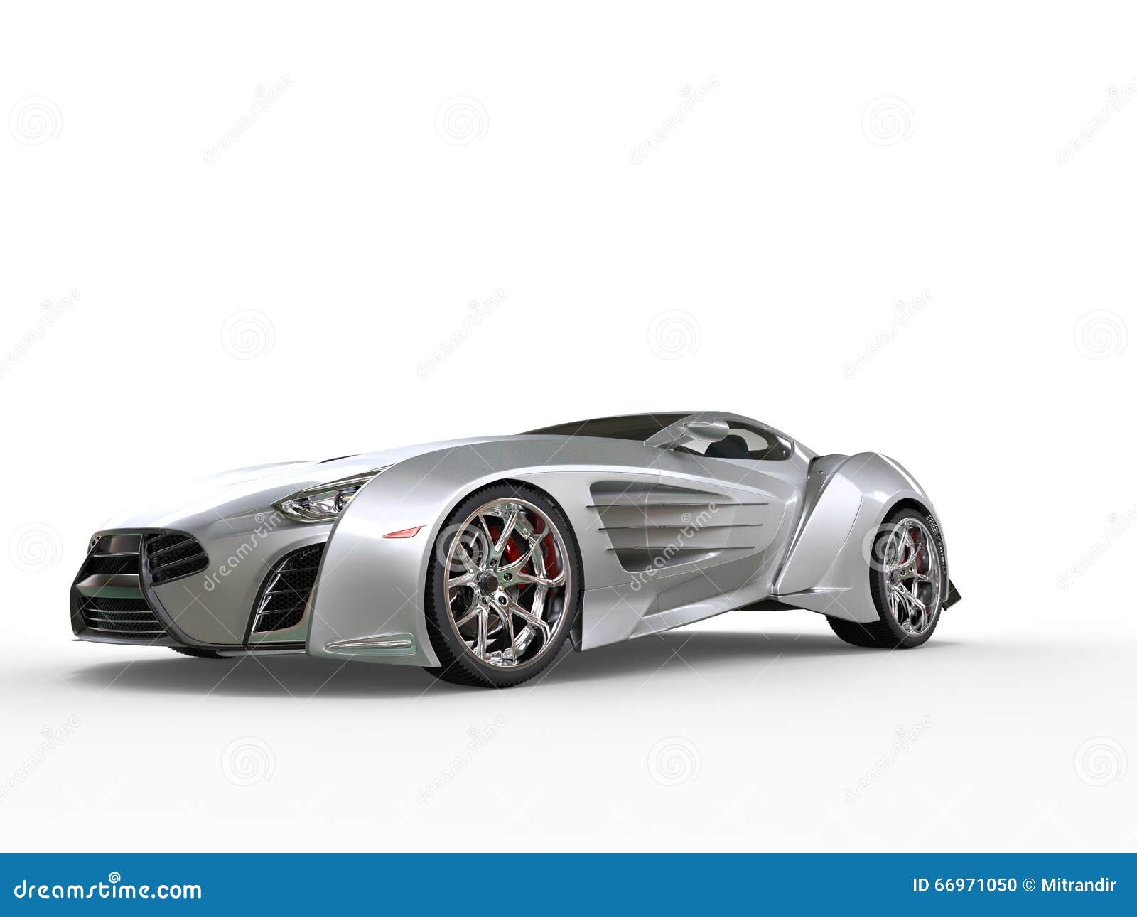 Silver concept supercar stock illustration. Illustration of race - 66971050