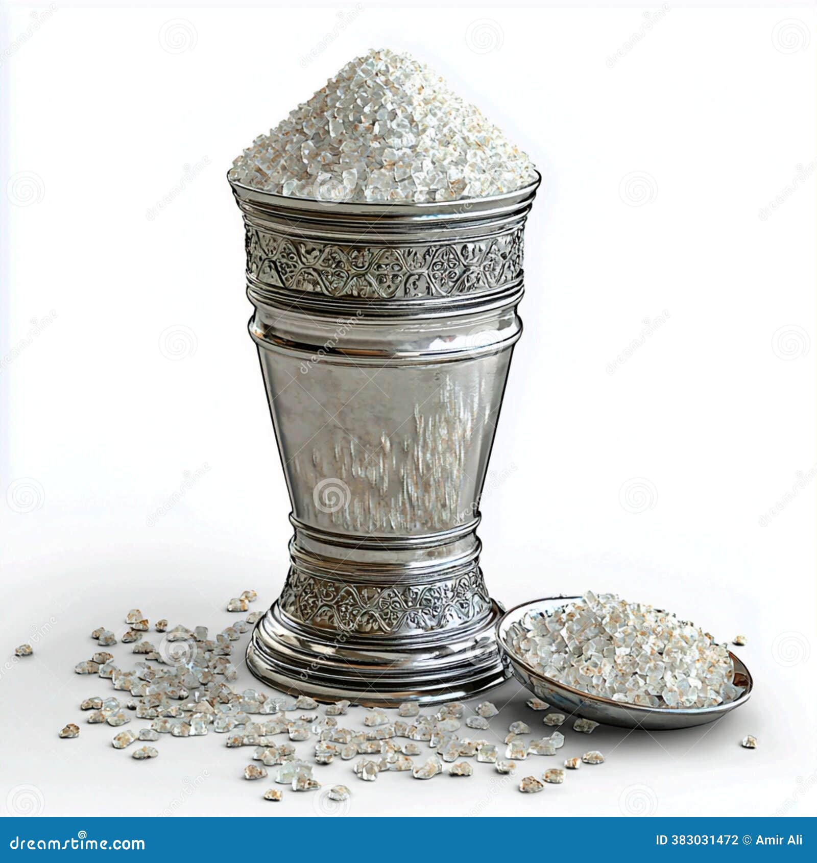 Silver Chloride Molecule 3d, Molecular Structure, Ball And Stick Model ...