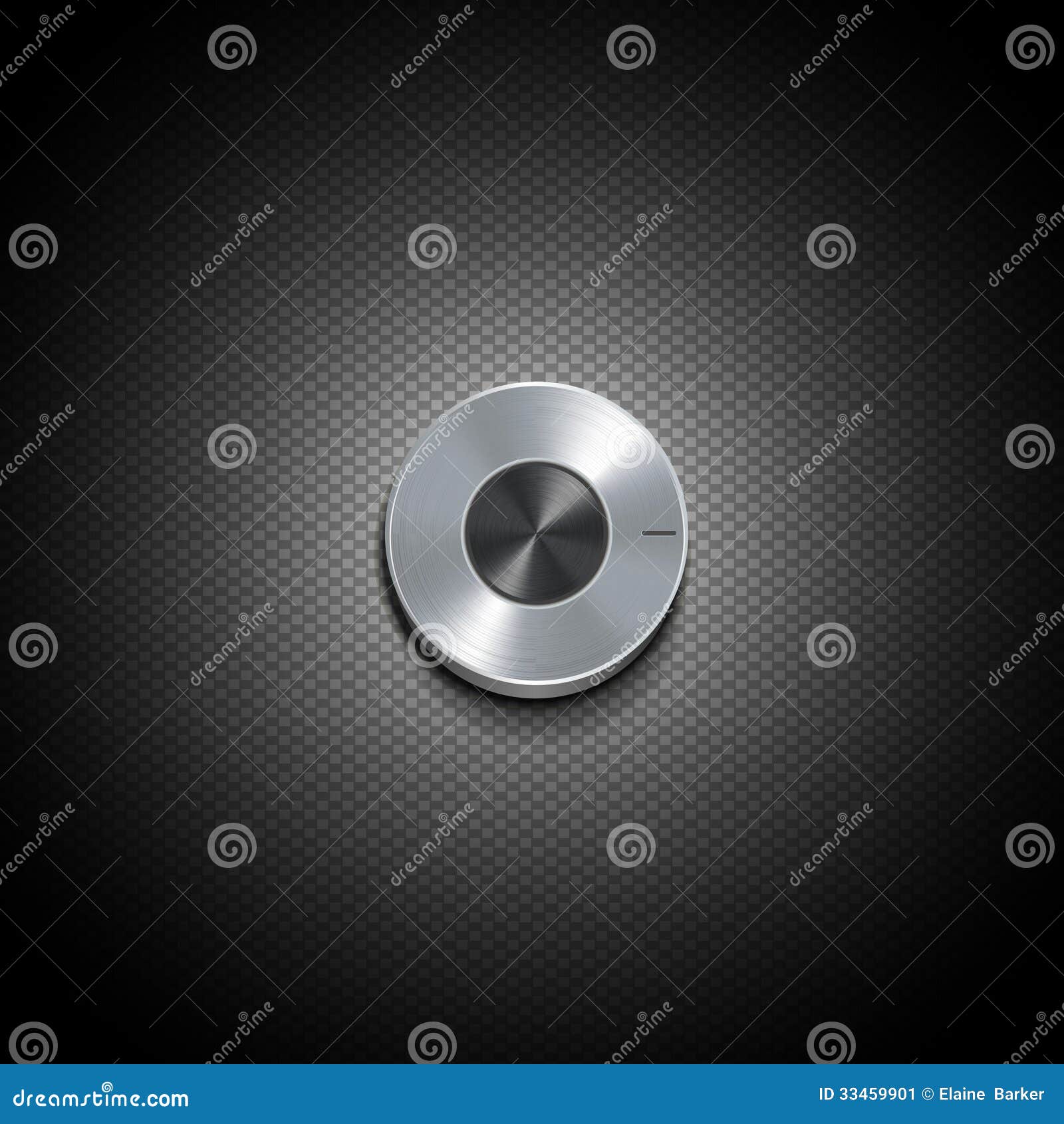 Silver control buttonl stock vector. Illustration of silver - 33459901