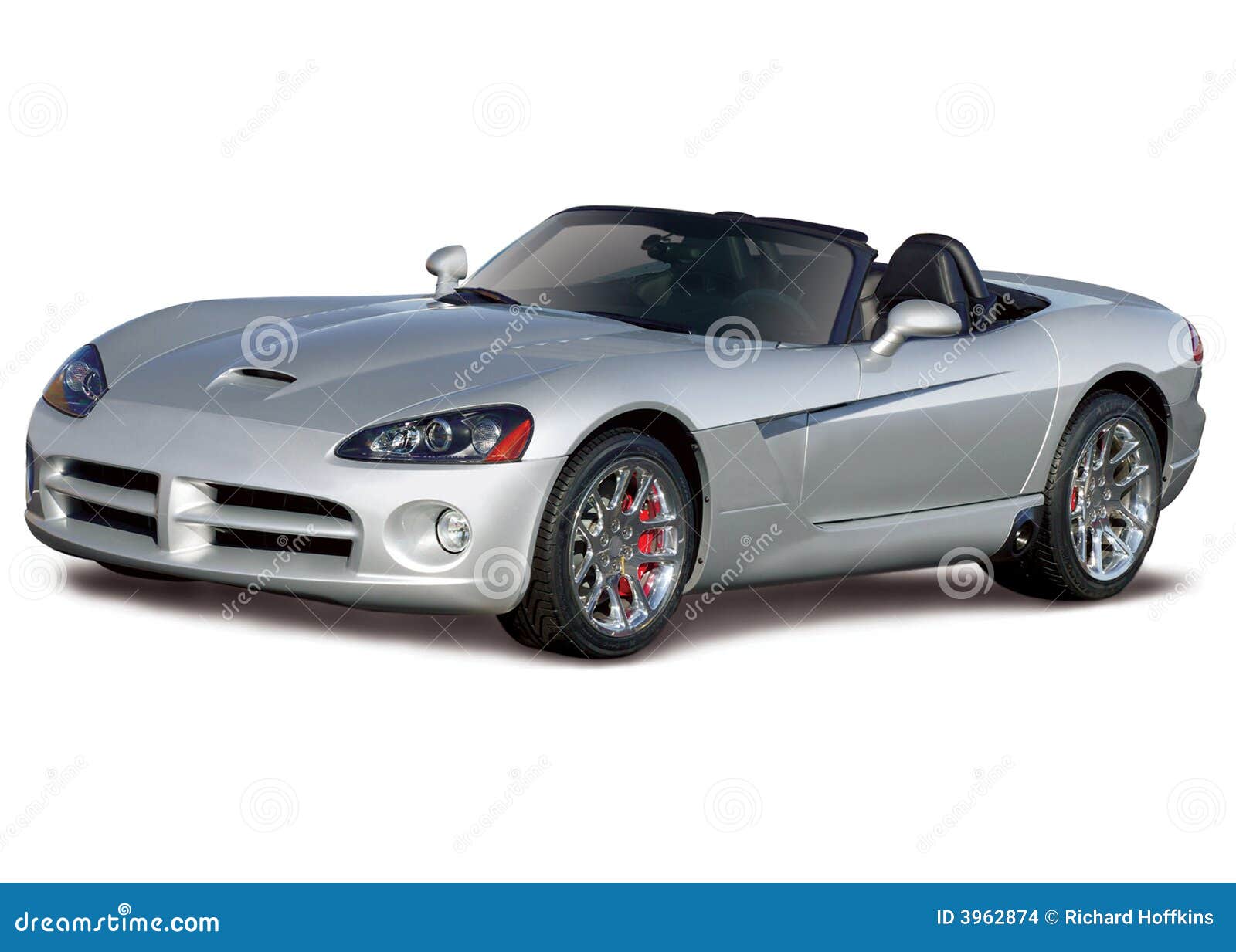 Silver Convertible stock photo. Image of transportation - 3962874