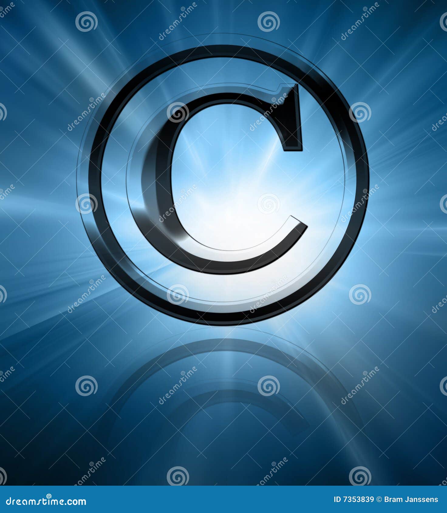 Copyright Symbol, Sign, Sticker. Design Element For Retrowave ...