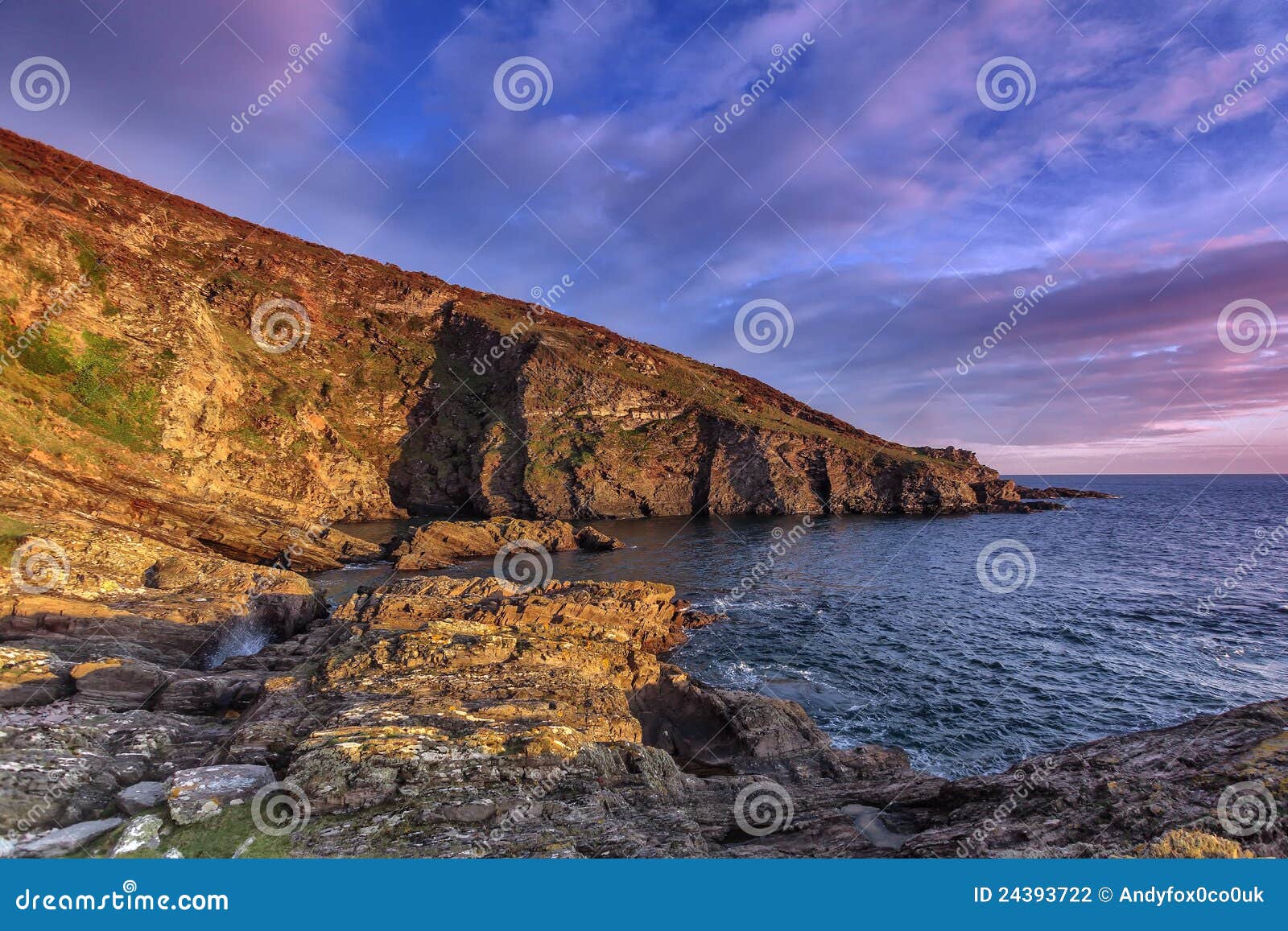 Silver Cove, Devon stock photo. Image of water, cove - 24393722