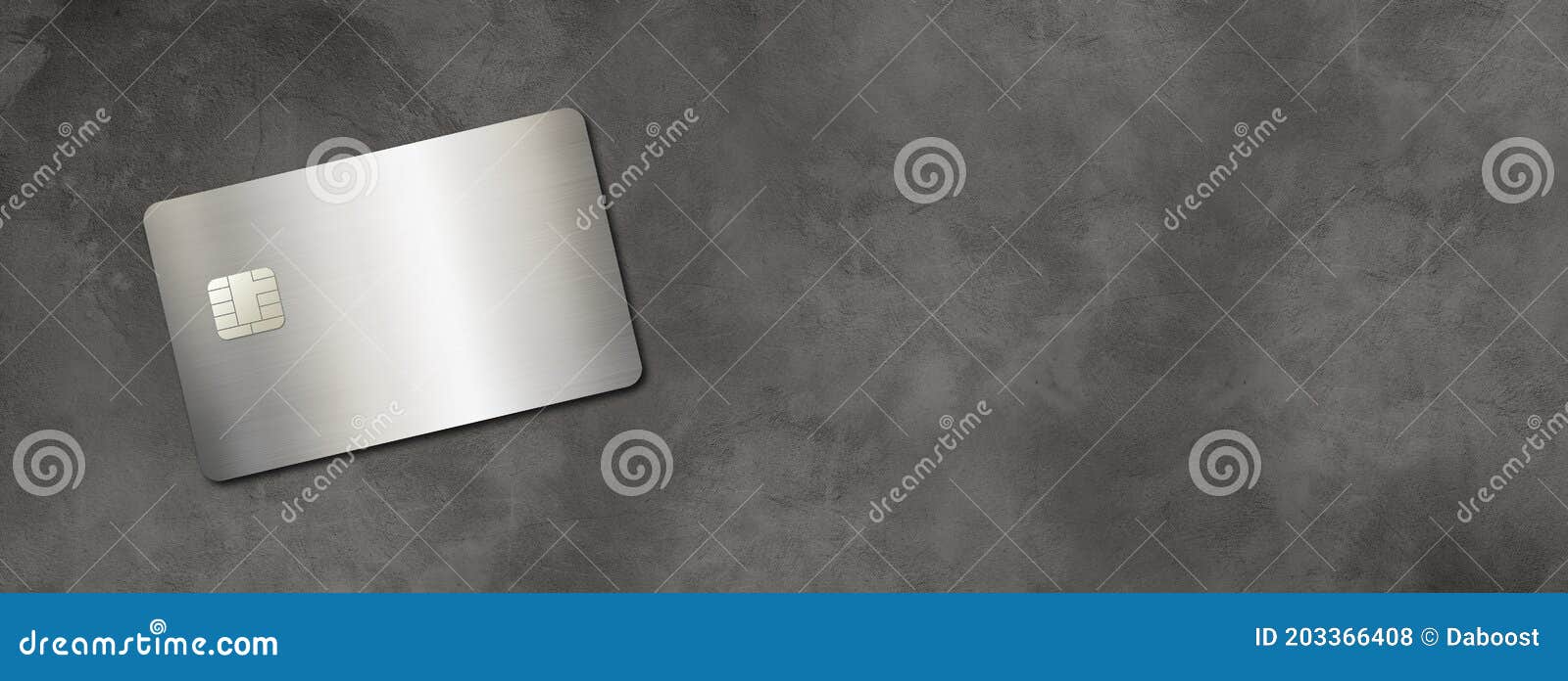 Silver Credit Card on a Black Background Stock Illustration ...
