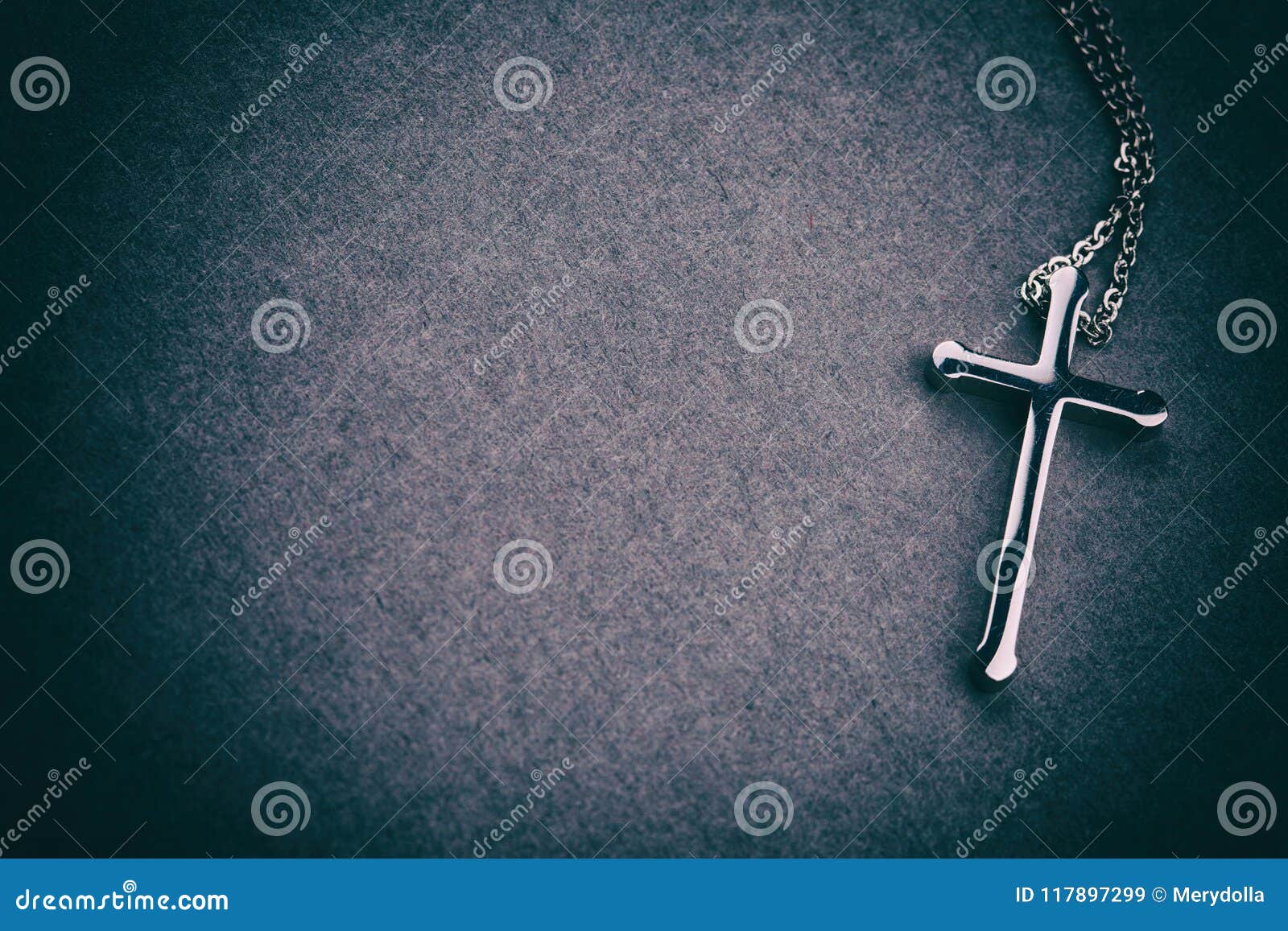 Silver Cross on a Gray Background Stock Image - Image of silver, wooden ...