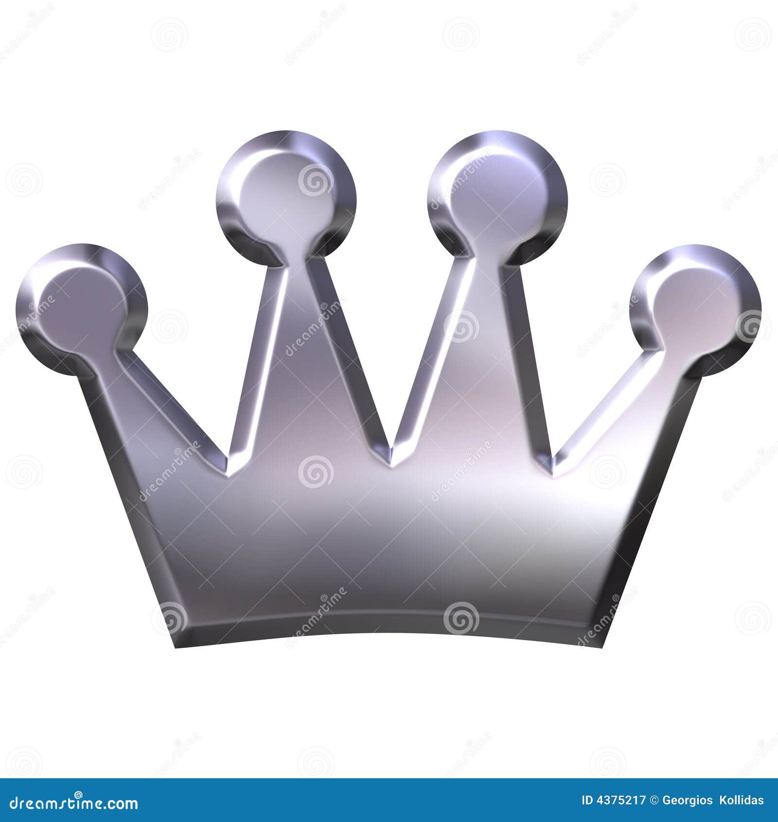 Silver Crown Royalty-Free Stock Photography | CartoonDealer.com #4375217