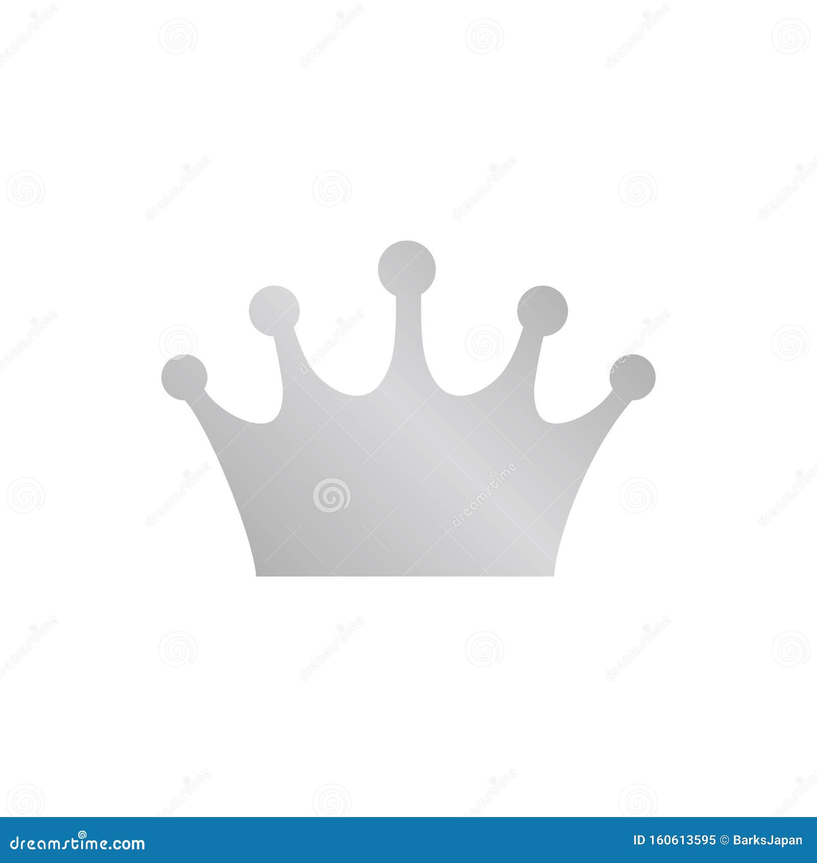 Silver Crown Icon Illustration Stock Vector - Illustration of imperial ...