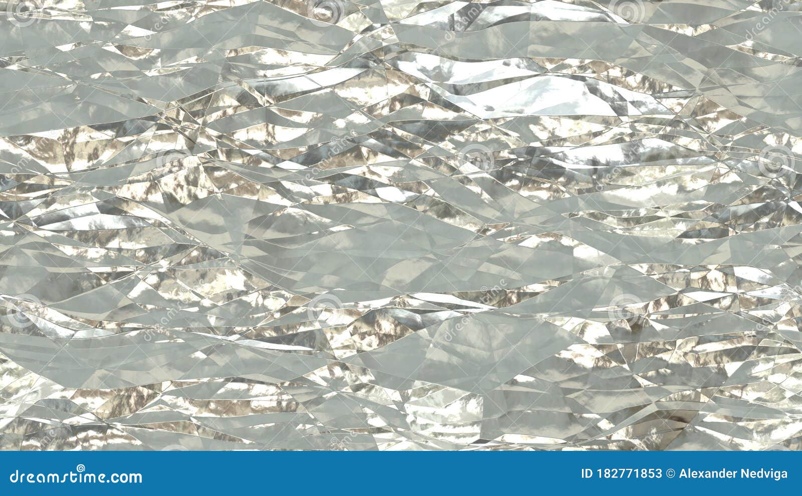 Silver Crumpled Foil Seamless Background Texture Stock Illustration ...