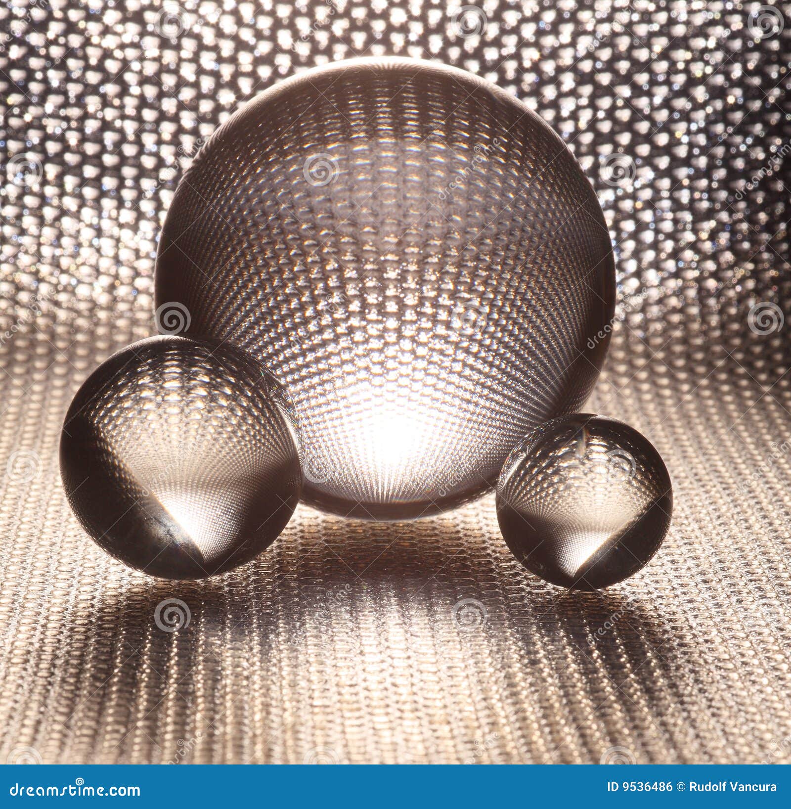 Silver crystal glass balls stock photo. Image of close - 9536486