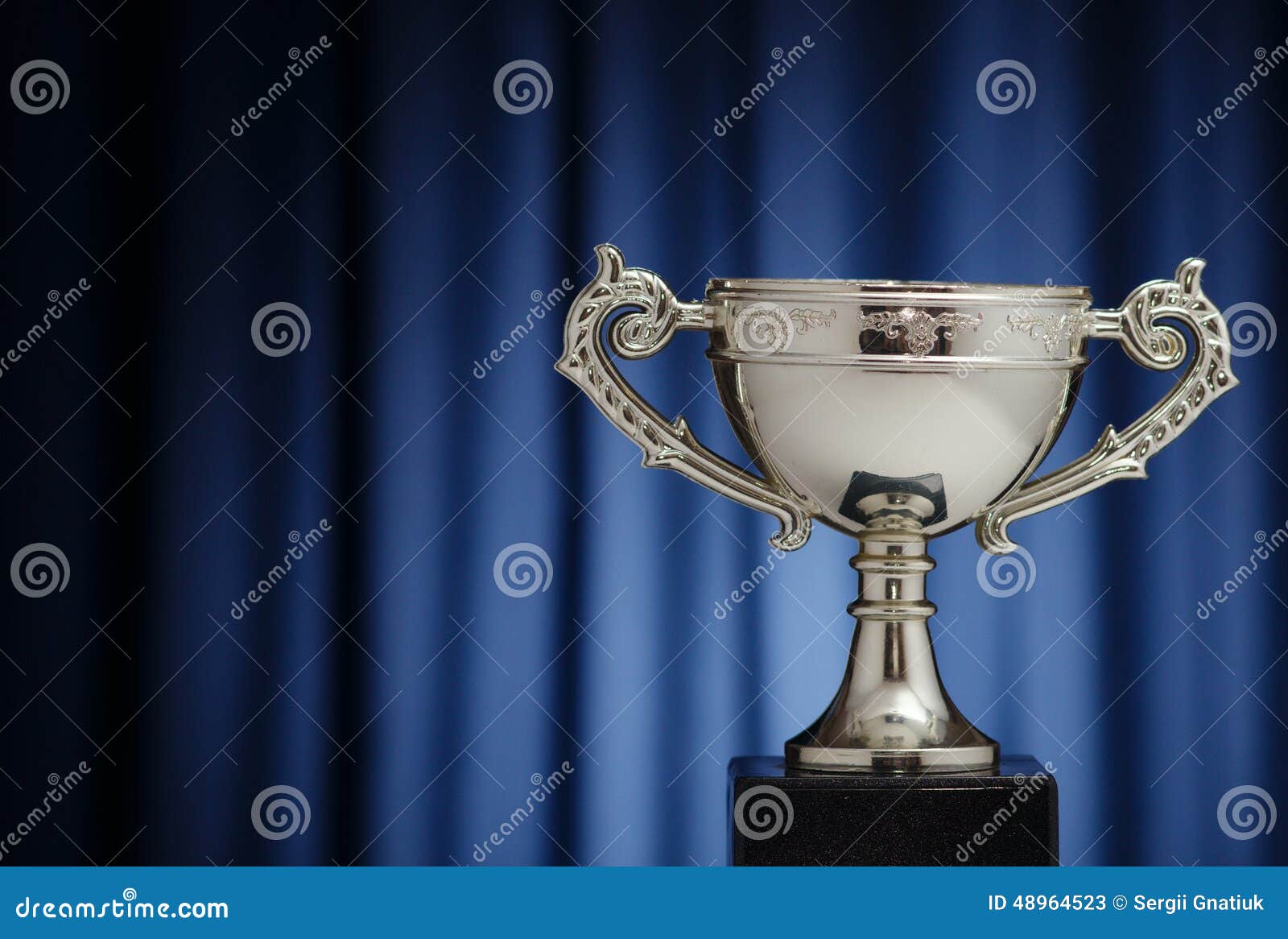 Silver Cup of the winner stock image. Image of prize - 48964523