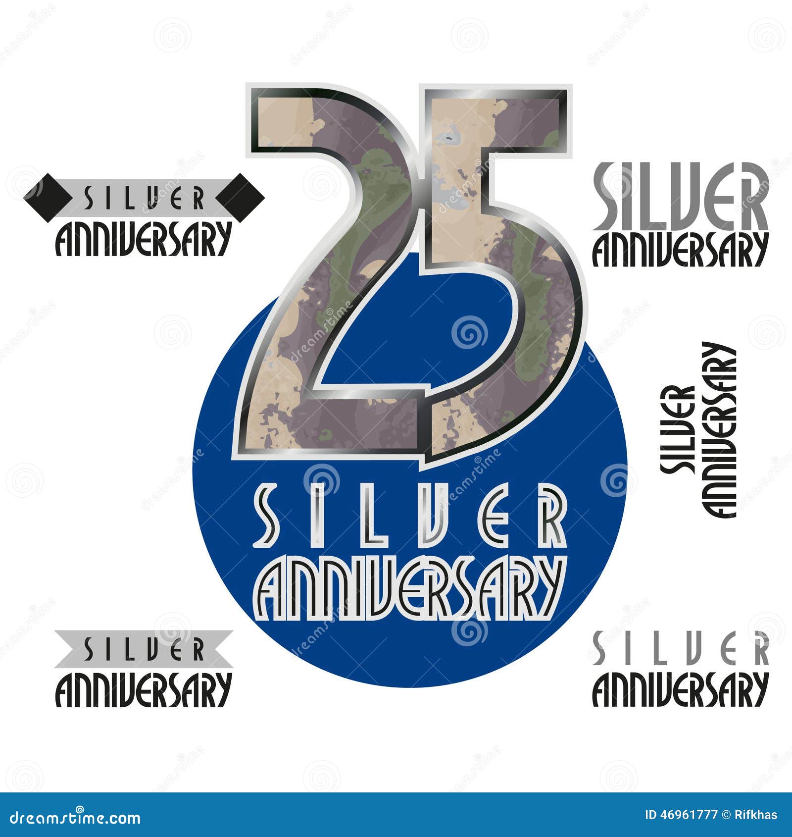 Silver date. stock illustration. Illustration of icons - 46961777