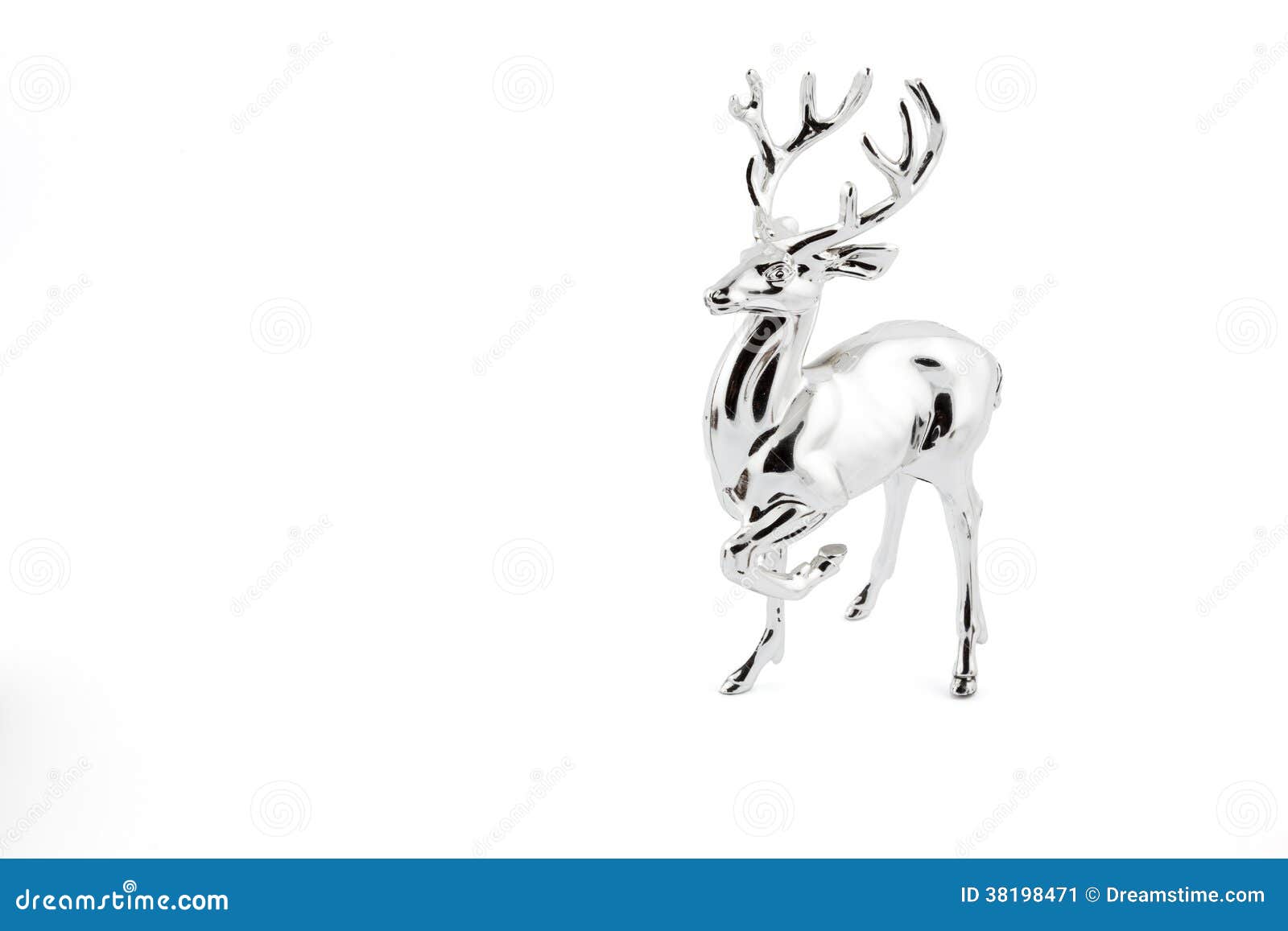 Silver deer stock image. Image of symbol, postcard, abstract - 38198471