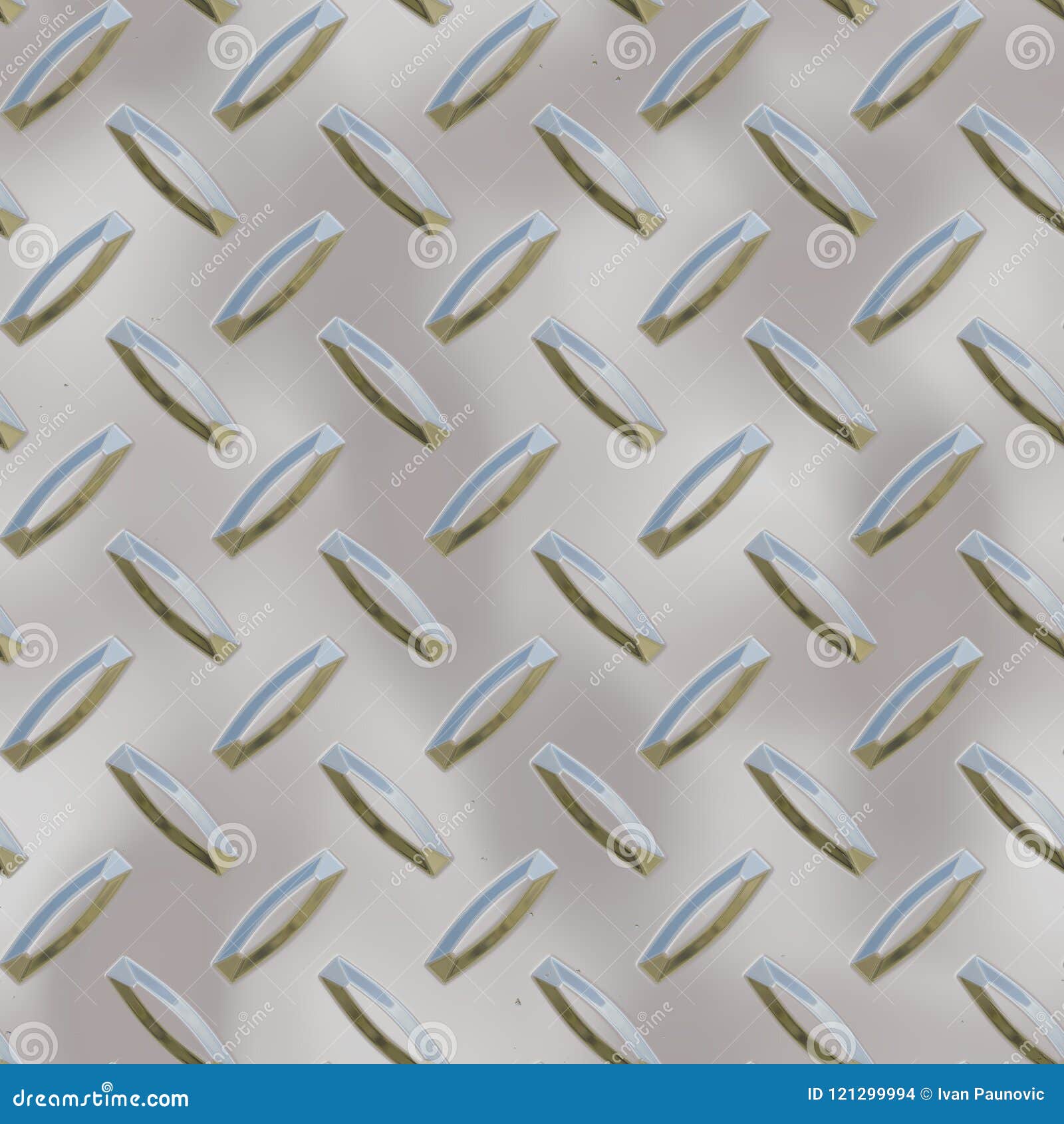 Silver Metal Plate Seamless Texture Stock Illustration - Illustration ...