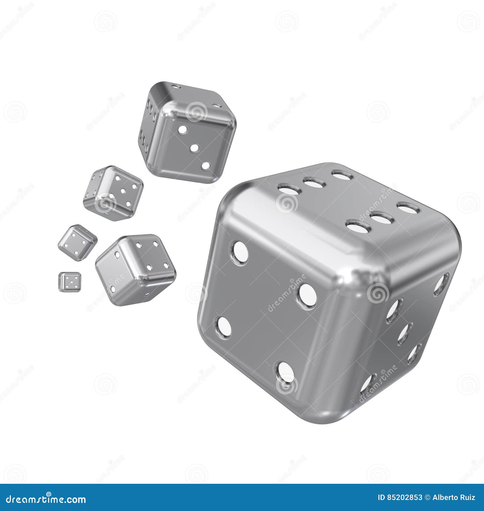 Silver dice to stock illustration. Illustration of dice - 85202853