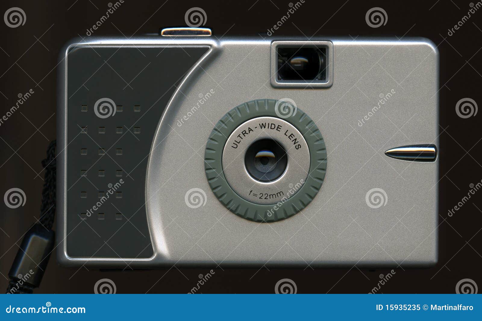 Silver 35mm Film Point and Shoot Pocket Camera Stock Image - Image of ...