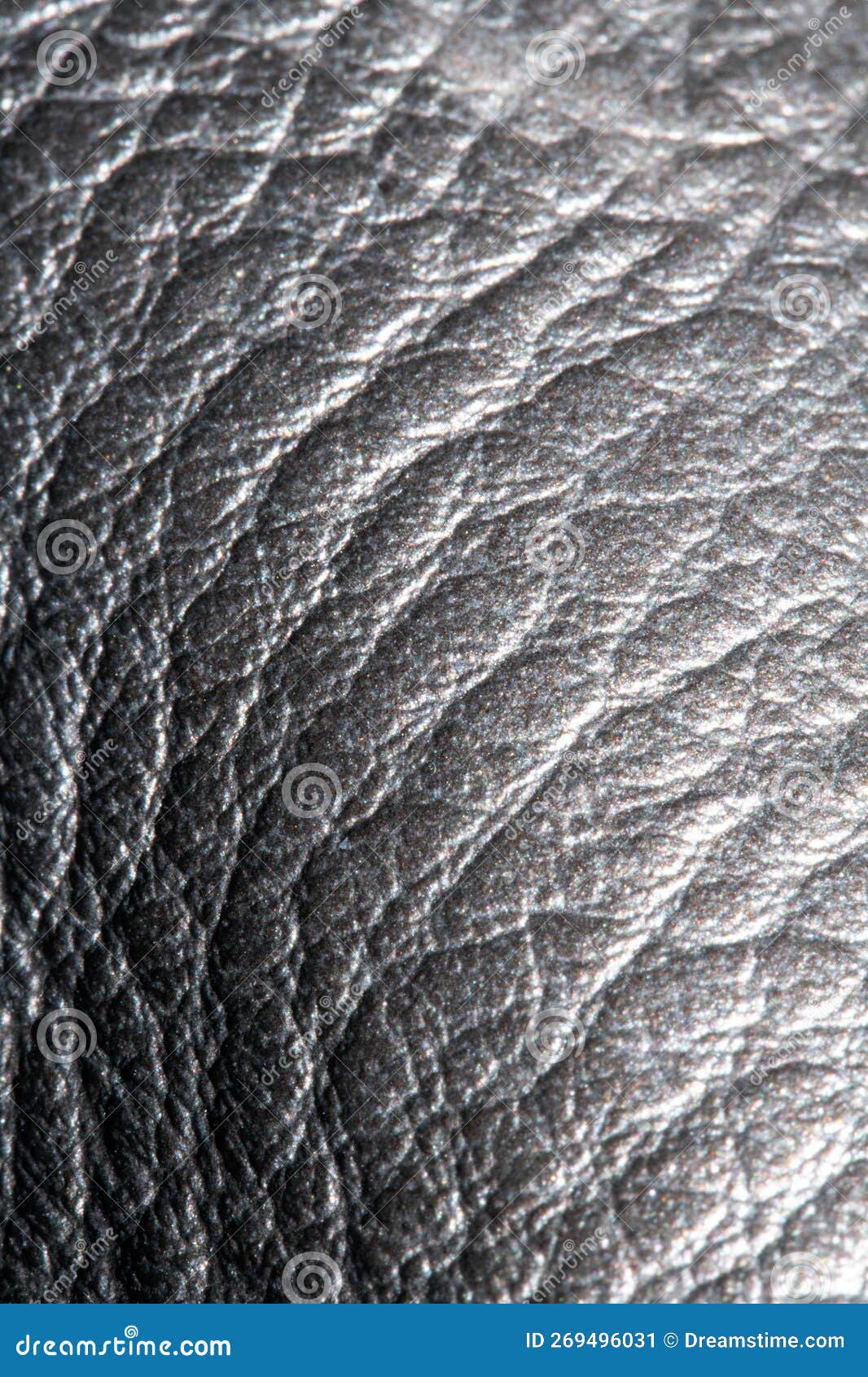 Silver Distressed Leather Crumbled Old Texture Folds for Background ...