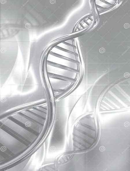 Silver DNA strands stock illustration. Illustration of genetic - 22005401