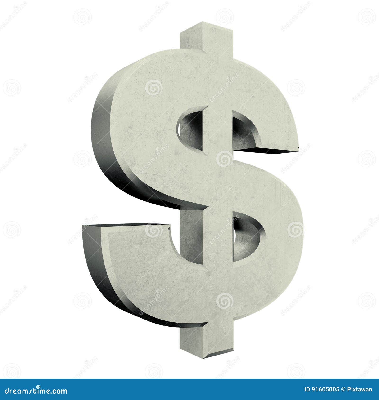Silver Dollar sign stock illustration. Illustration of sign - 91605005