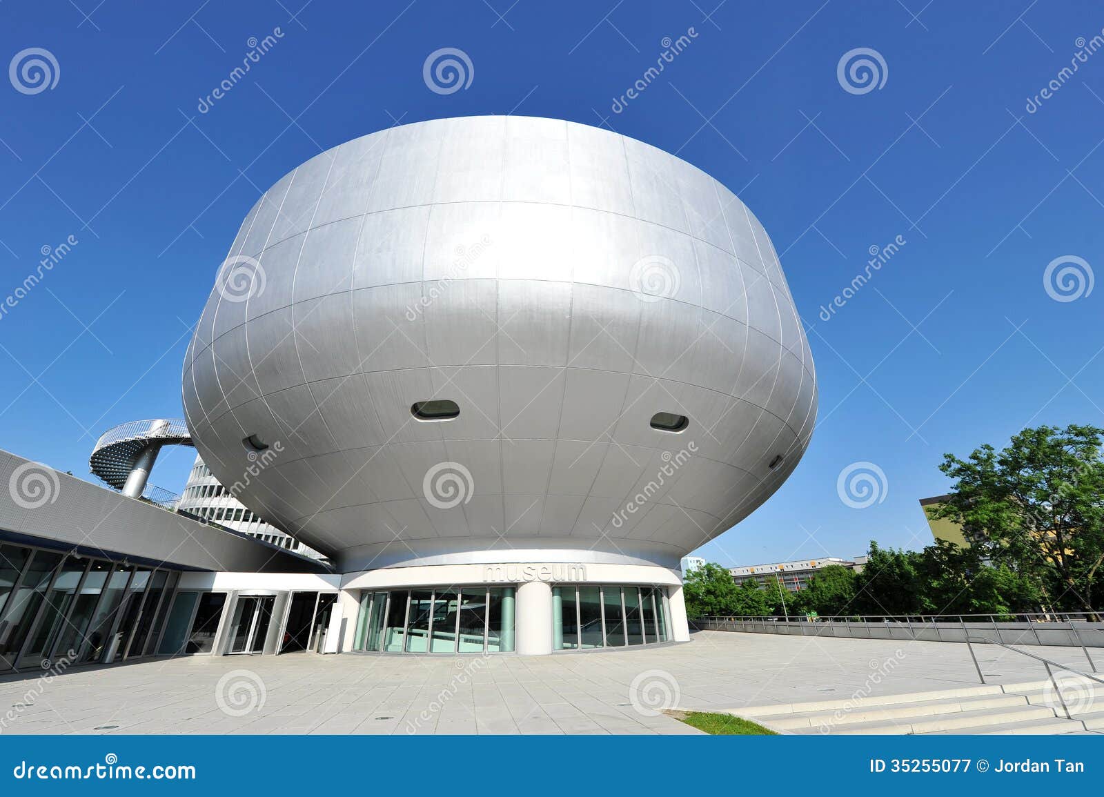Silver Dome and Facade of BMW Museum Editorial Photography - Image of ...