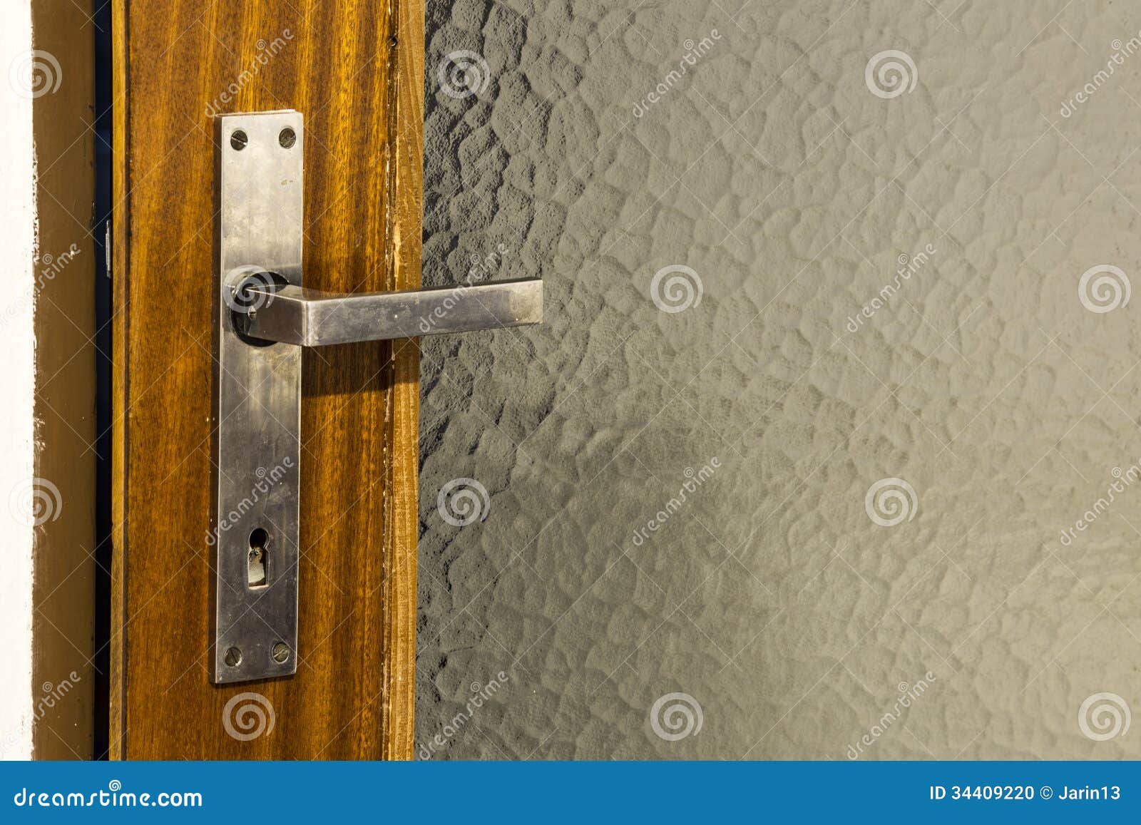 Silver door handle stock photo. Image of opening, entrance - 34409220