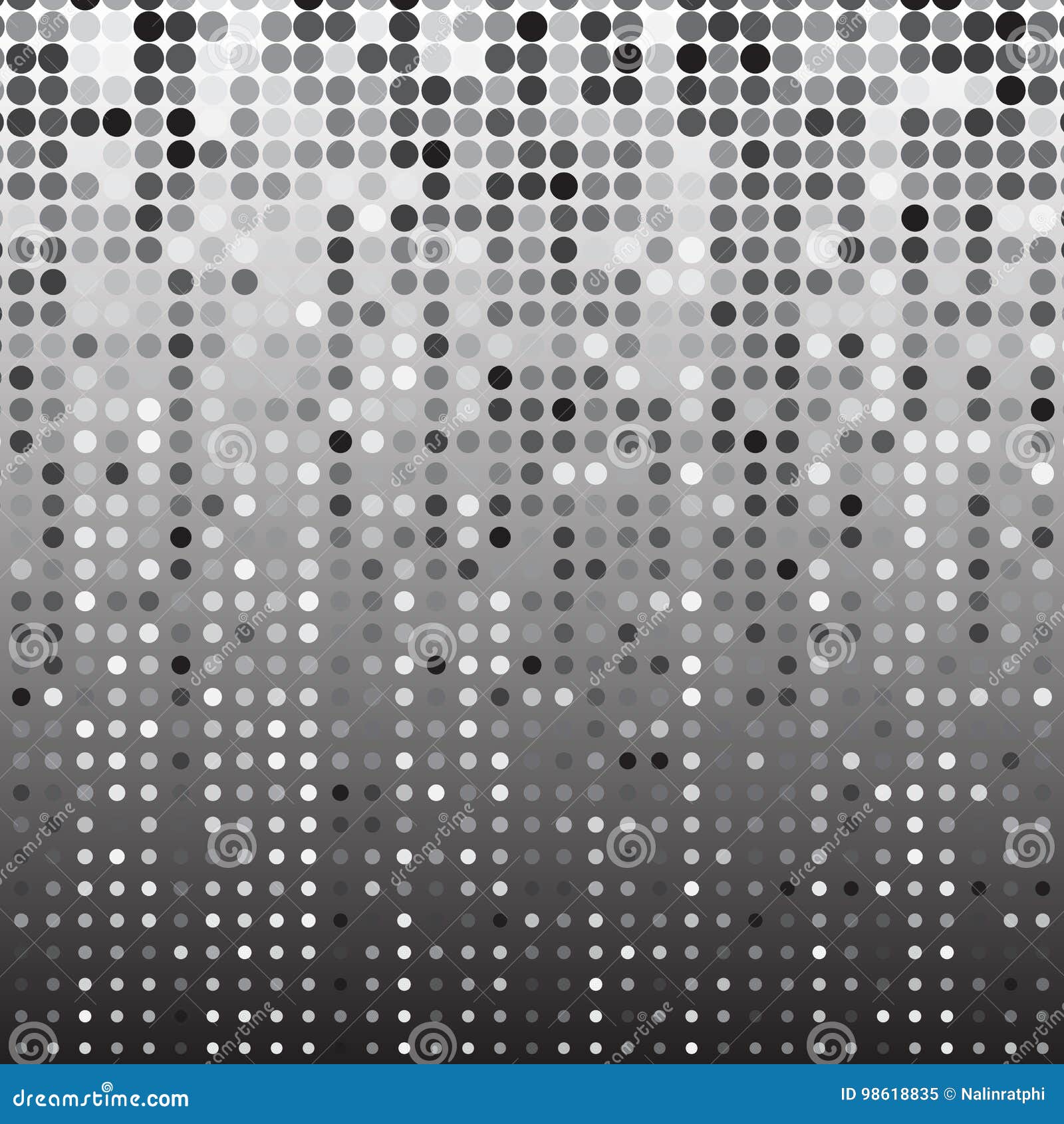 Silver Dot Halftone Abstract Background Stock Vector - Illustration of ...
