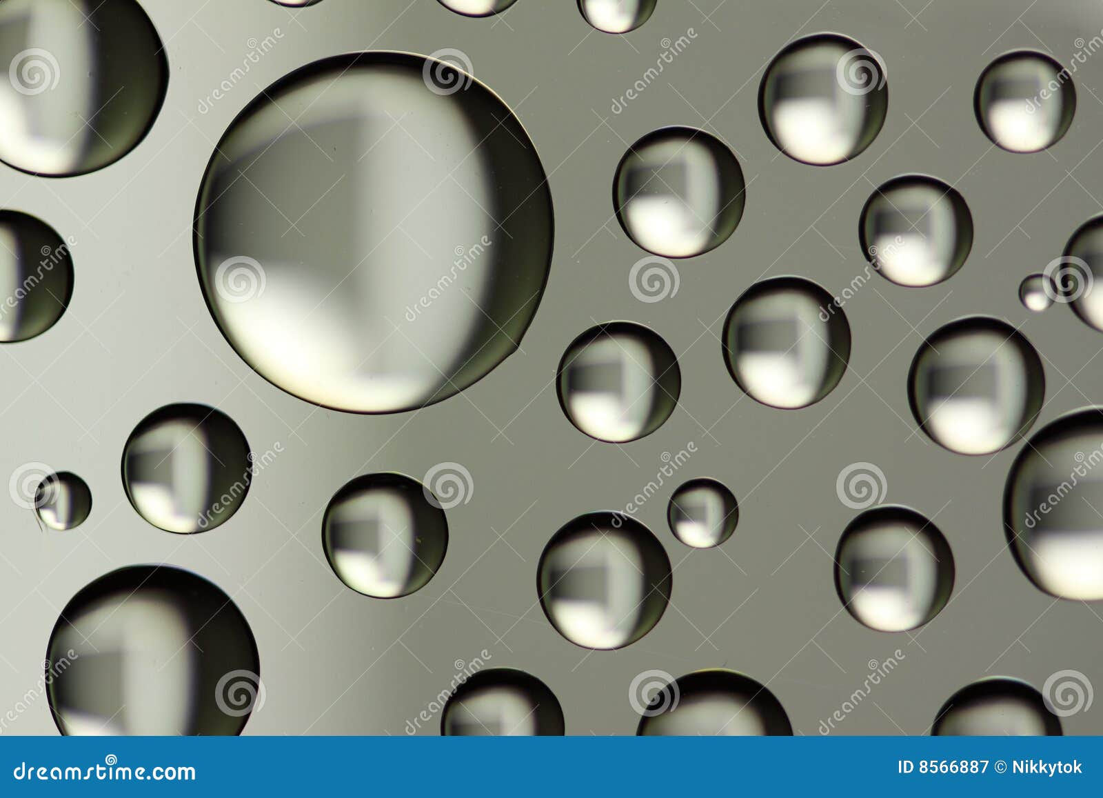 Silver drops stock image. Image of fresh, condensation - 8566887