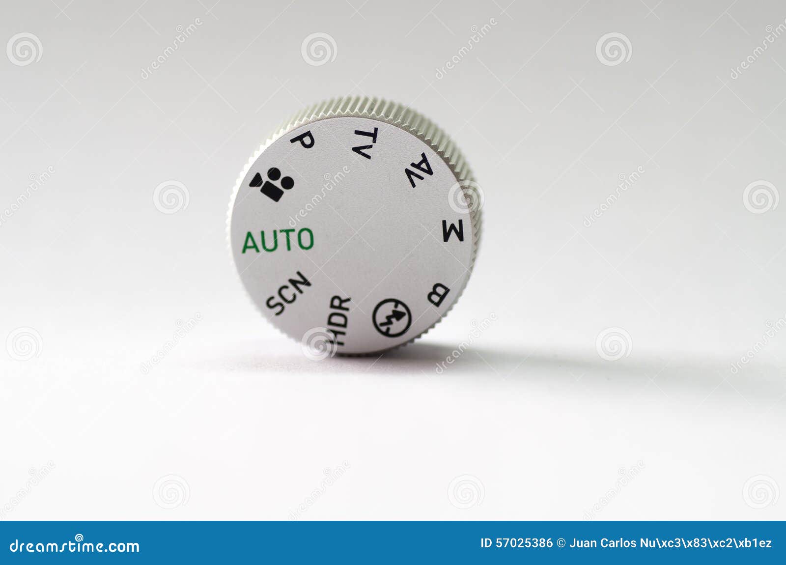 Silver DSLR mode dial stock photo. Image of optical, exposure - 57025386